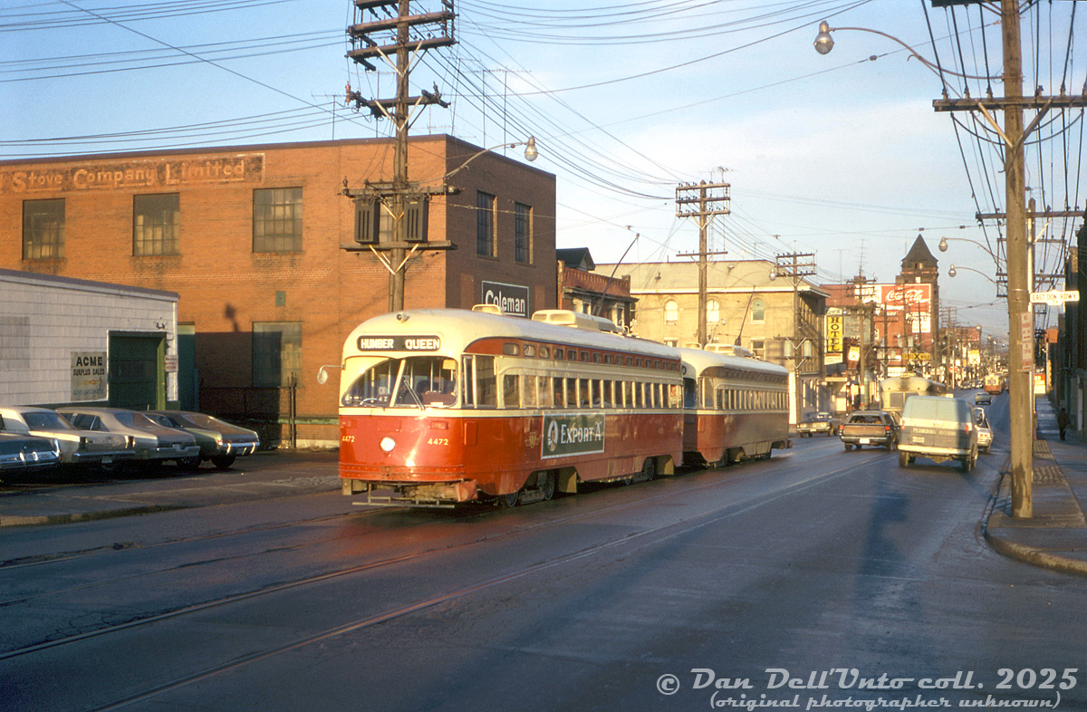 Railpictures.ca - unknown, Dan Dell'Unto coll. Photo: TTC PCC 4472 (A7-class, CC&F 1949) heads ...