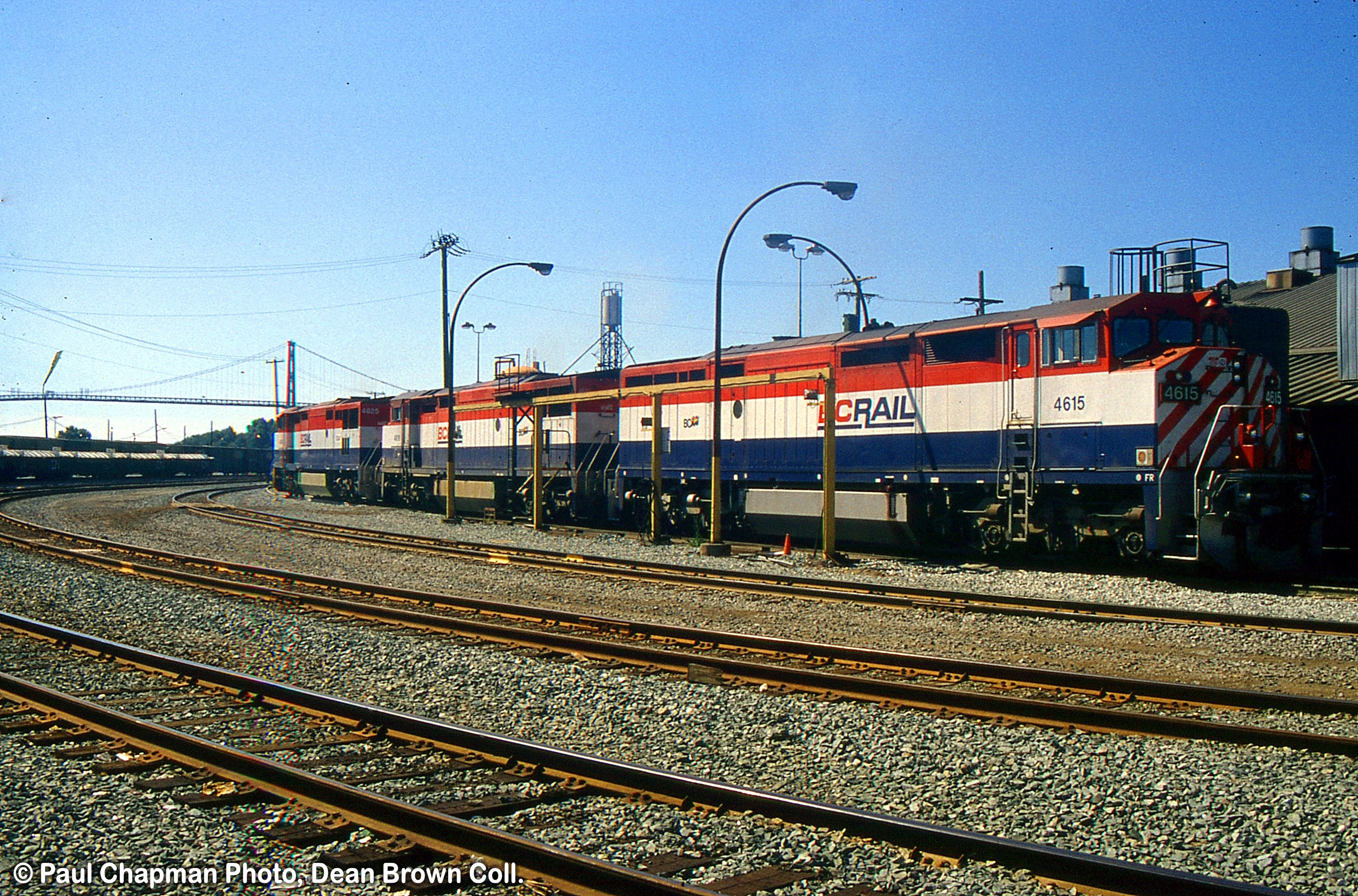 Railpictures.ca - Paul Chapman Photo, Dean Brown Coll. Photo: BC Rail’s North Vancouver Yard ...