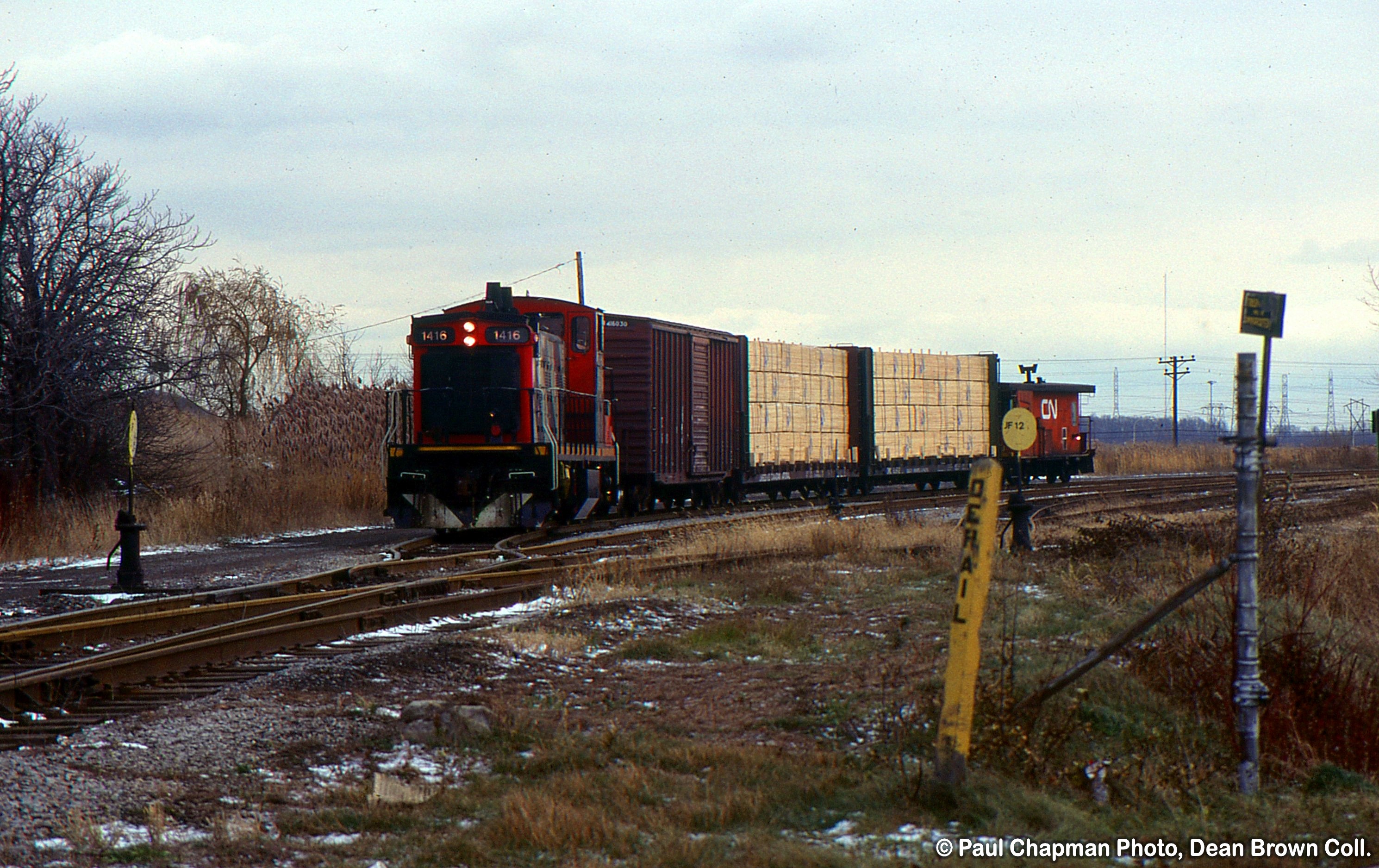 Railpictures.ca - Paul Chapman Photo, Dean Brown Coll. Photo: CN GMD1u 1416 at Thorold on the CN ...