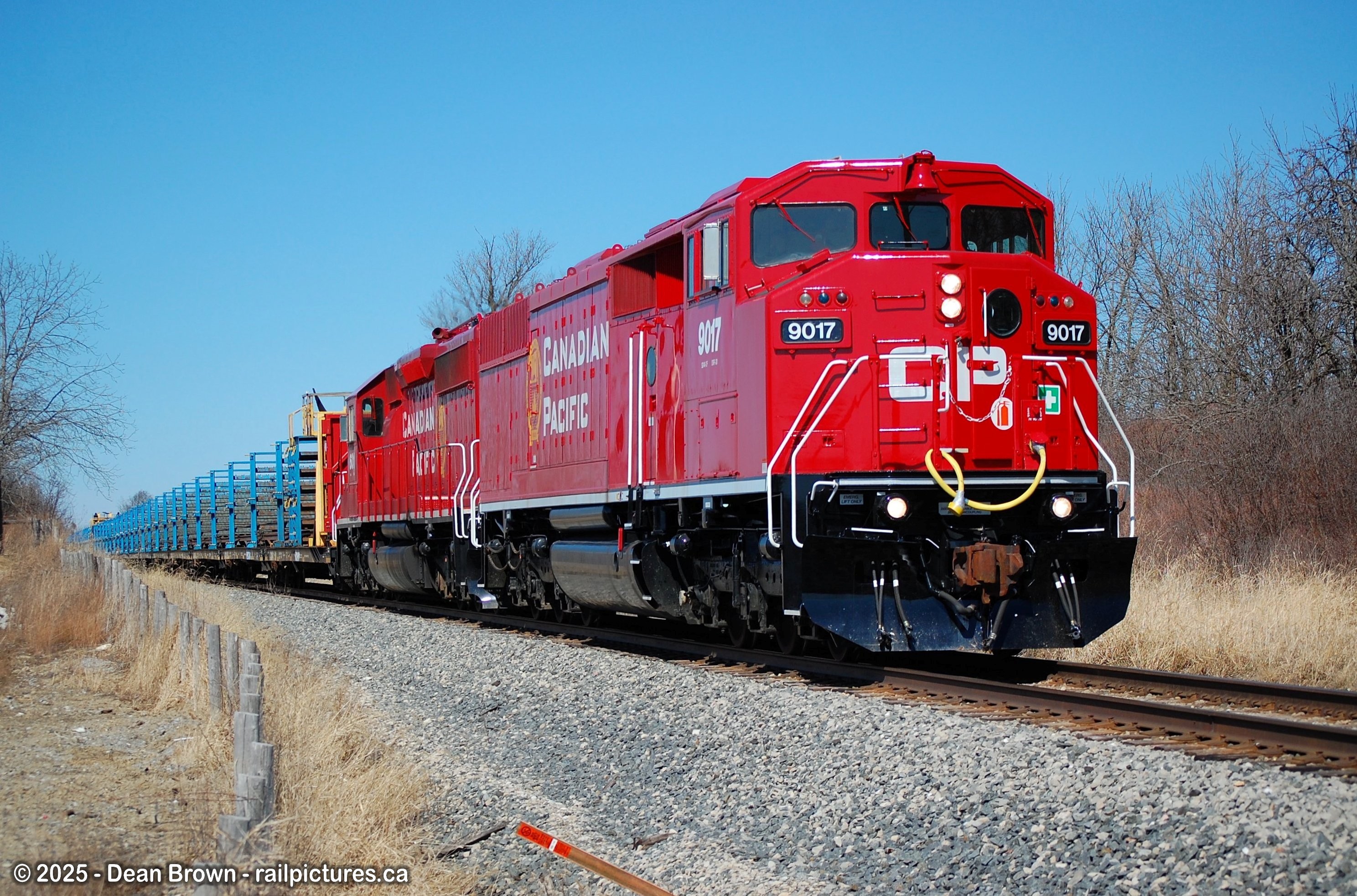 Railpictures.ca - Dean Brown Photo: CP 9017 South at Mile 35 on the CPKC Hamilton Sub as the ...
