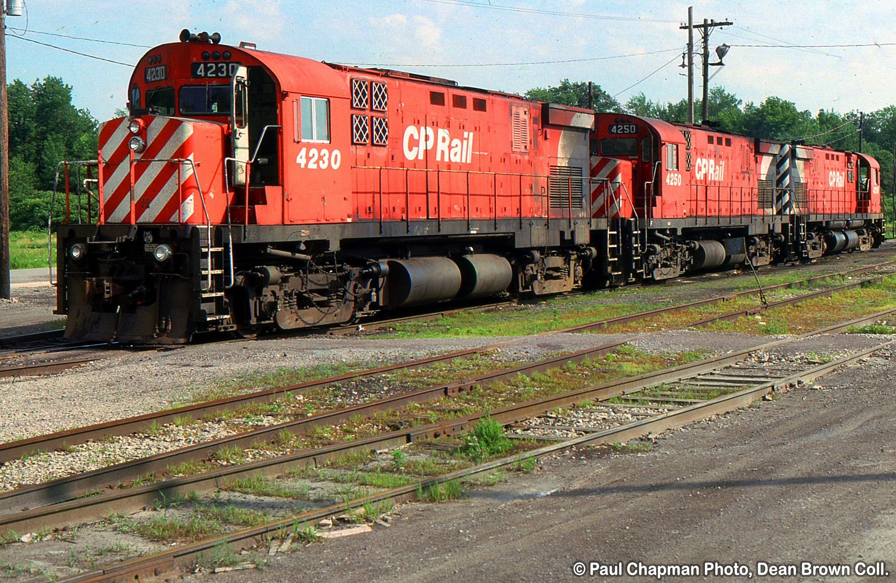 Railpictures.ca - Paul Chapman Photo, Dean Brown Coll. Photo: CP C424 4230, CP C424 4250 and CP ...