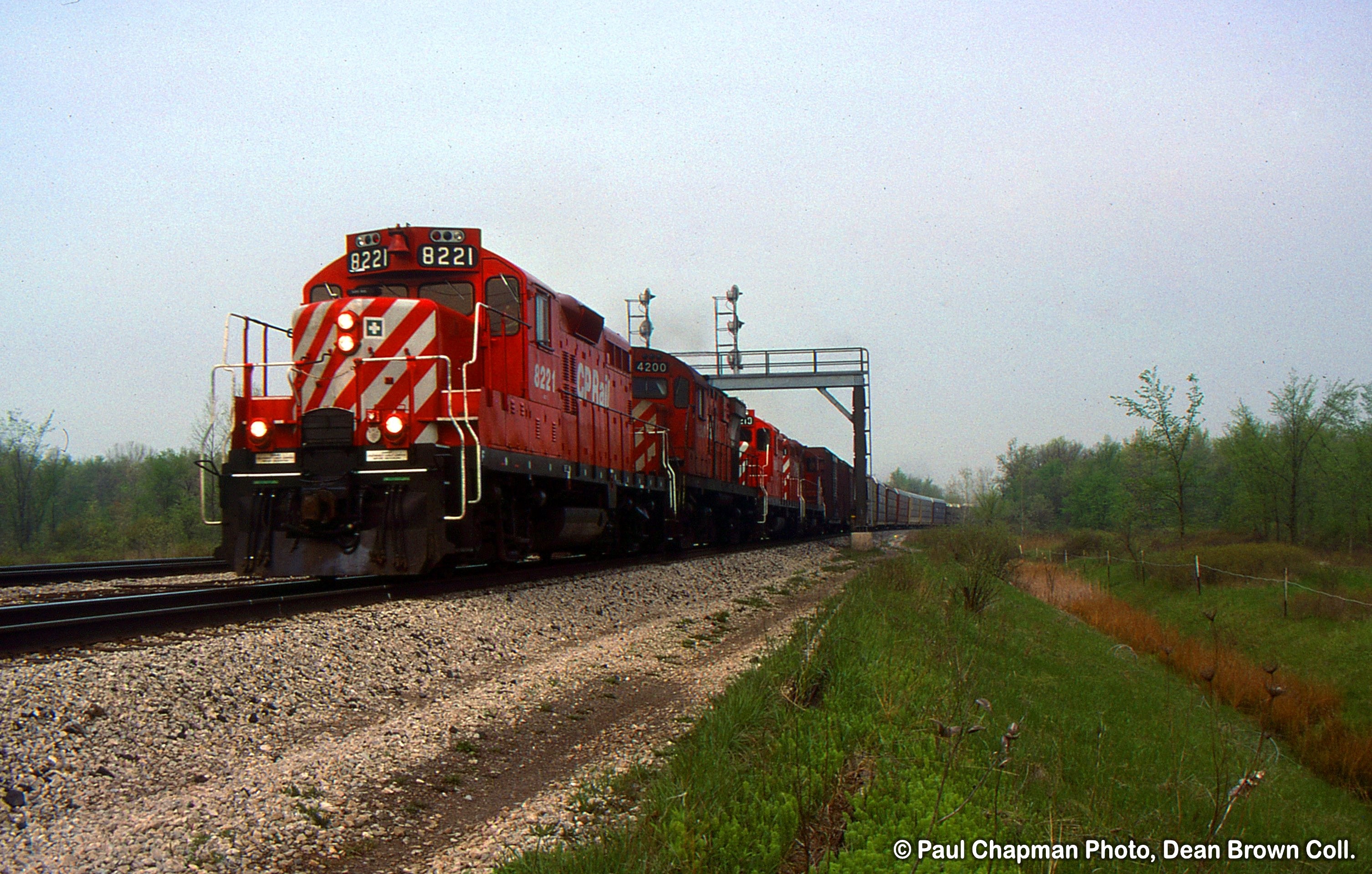 Railpictures.ca - Paul Chapman Photo, Dean Brown Coll. Photo: CP 8221 South at Feeder East. Also ...