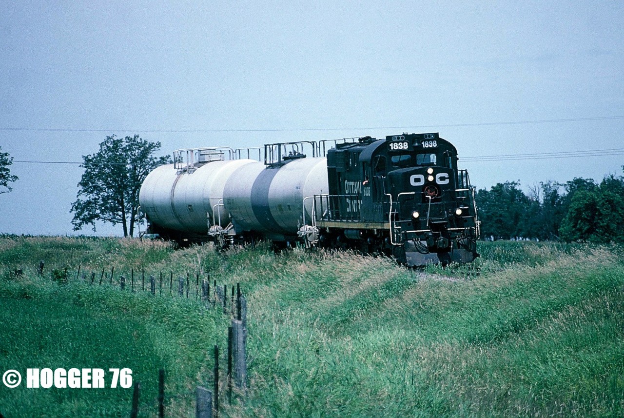 Railpictures.ca - Hogger 76 Photo: Ottawa Central Railway (OCRR) train 525E with RS18u 1838 (ex ...