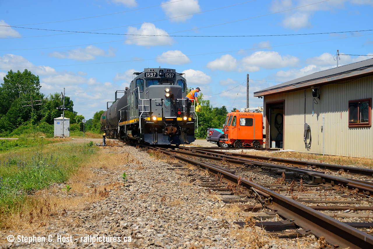 Railpictures.ca - Stephen C. Host Photo: What year is this? A GP9 arriving in Tillsonburg with 2 ...