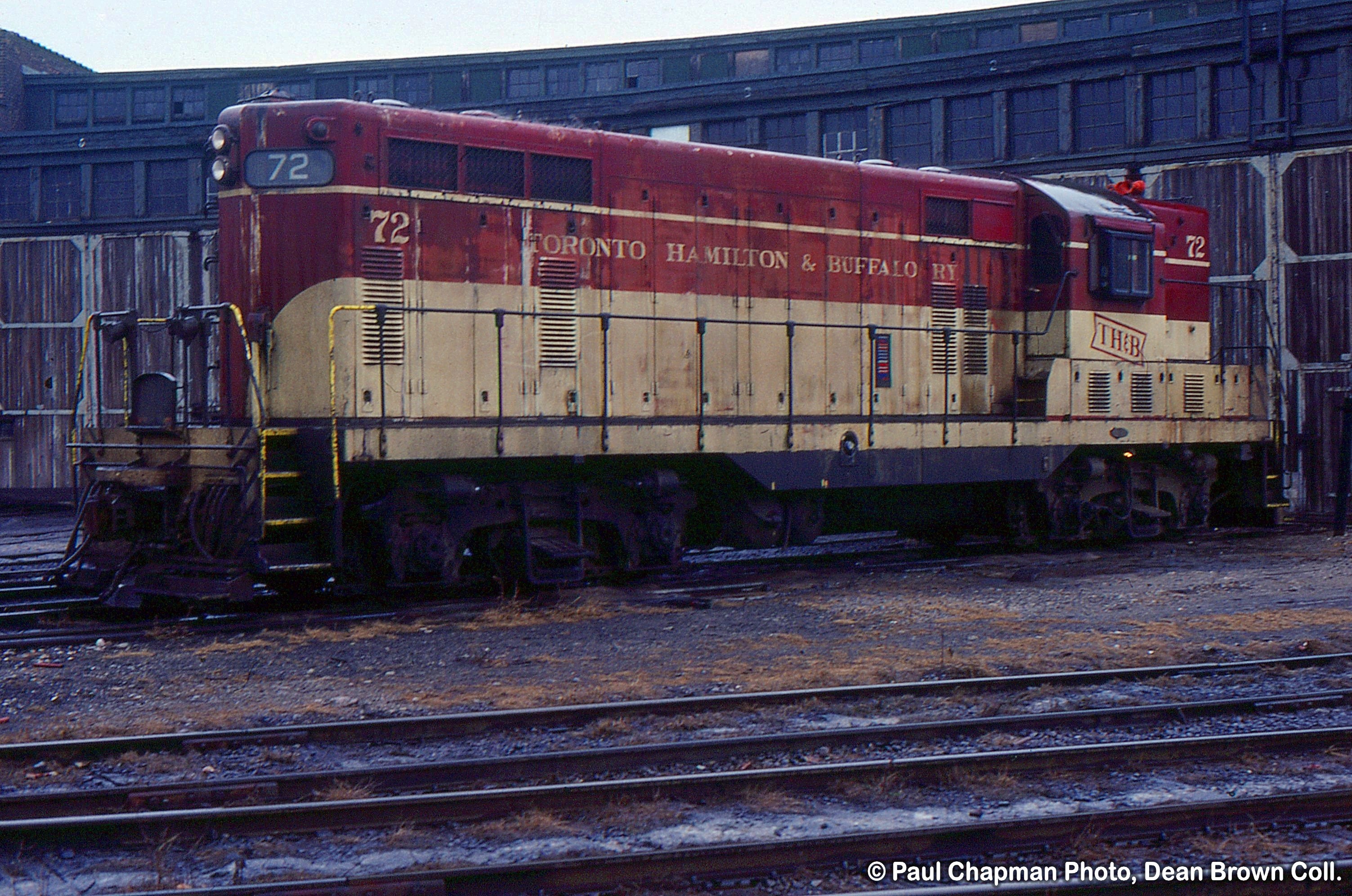 Railpictures.ca - Paul Chapman Photo, Dean Brown Coll. Photo: TH&B GP7 72 at Abderdeen ...