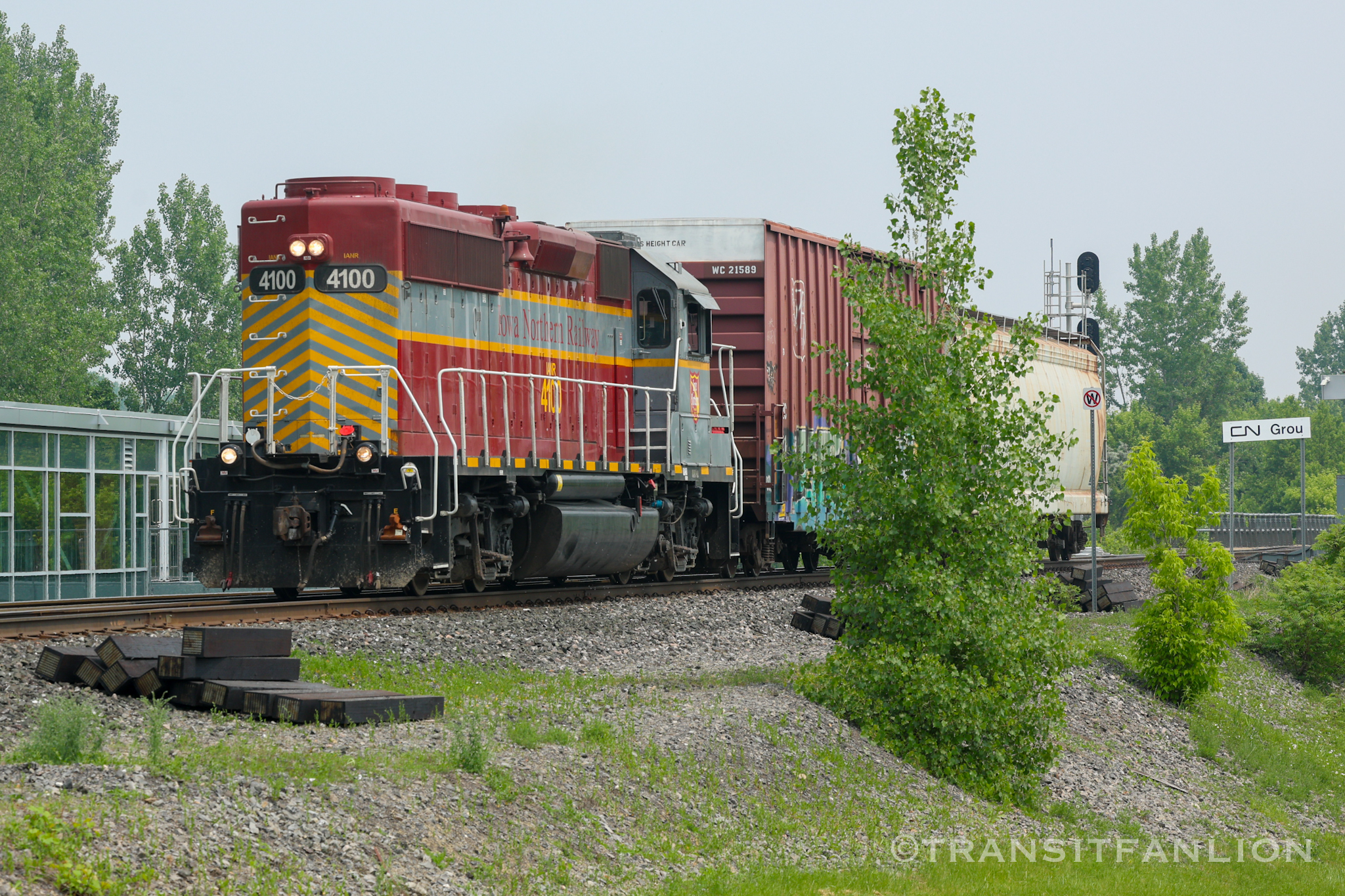 Railpictures.ca - Lion Liu Photo: Recently arrived Iowa Norther GP40-2 IANR 4100 by itself ...