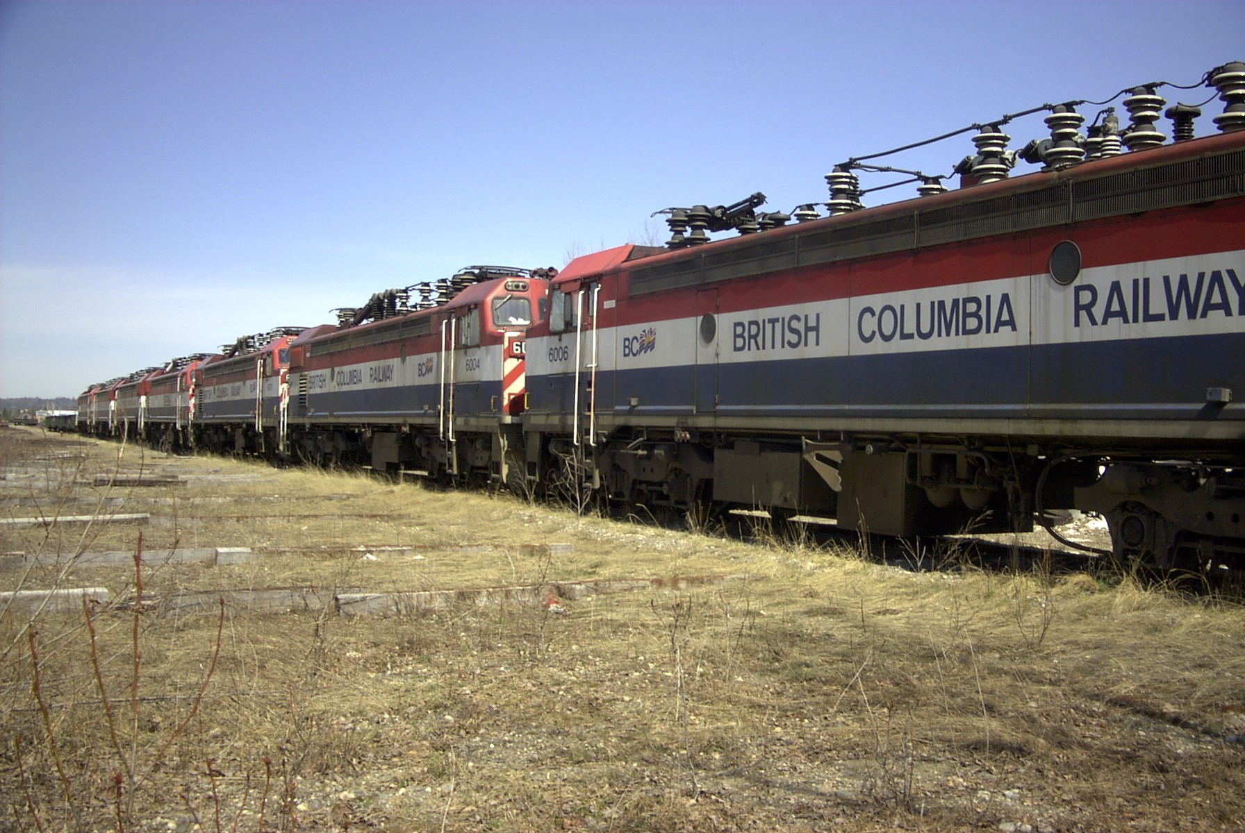 Railpictures.ca - Paul O'Shell Photo: A congo line of retired BC Rail ...