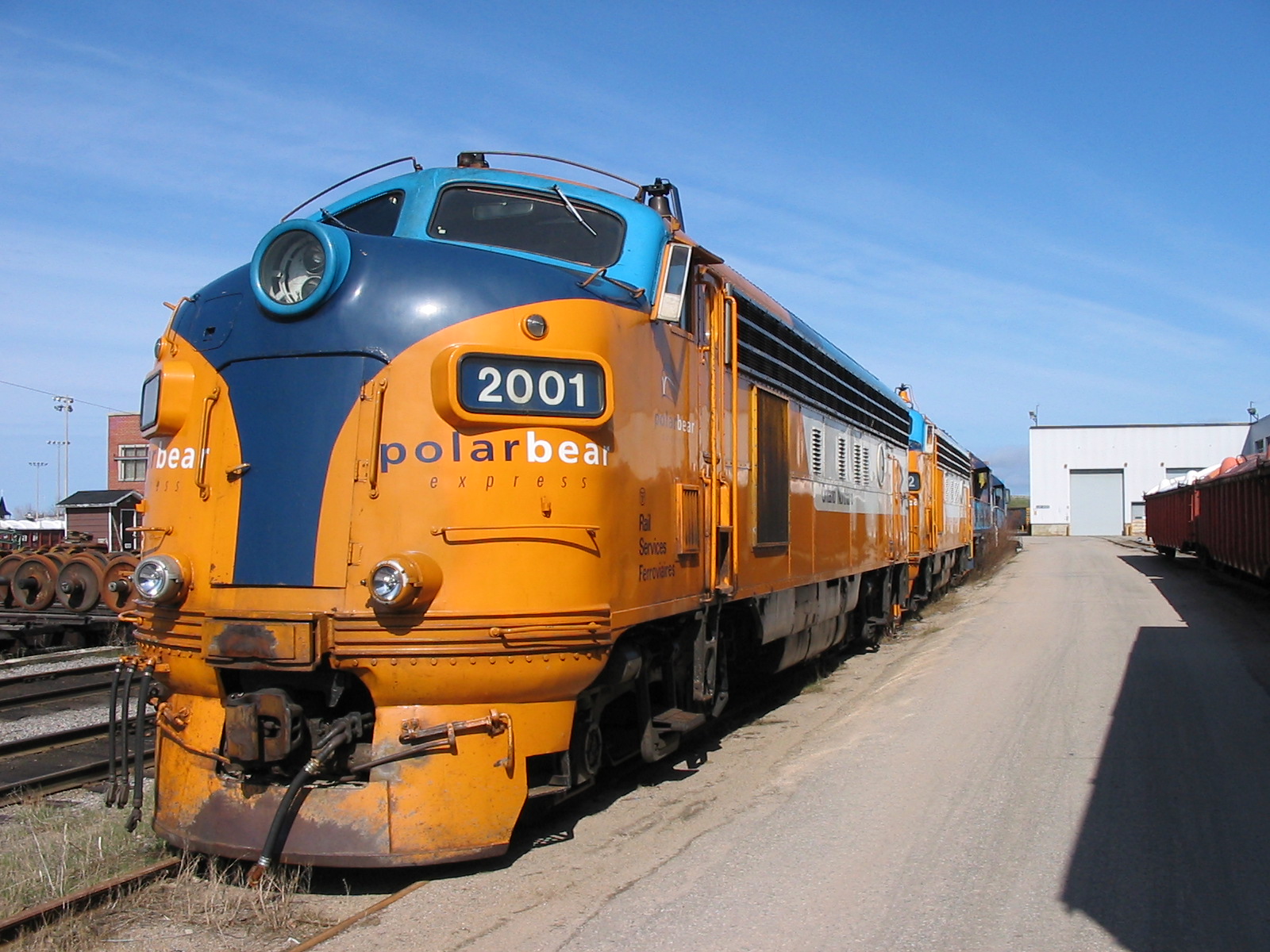 Railpictures.ca - Paul O'Shell Photo: EMD FP7 Polar Bear Express power ...