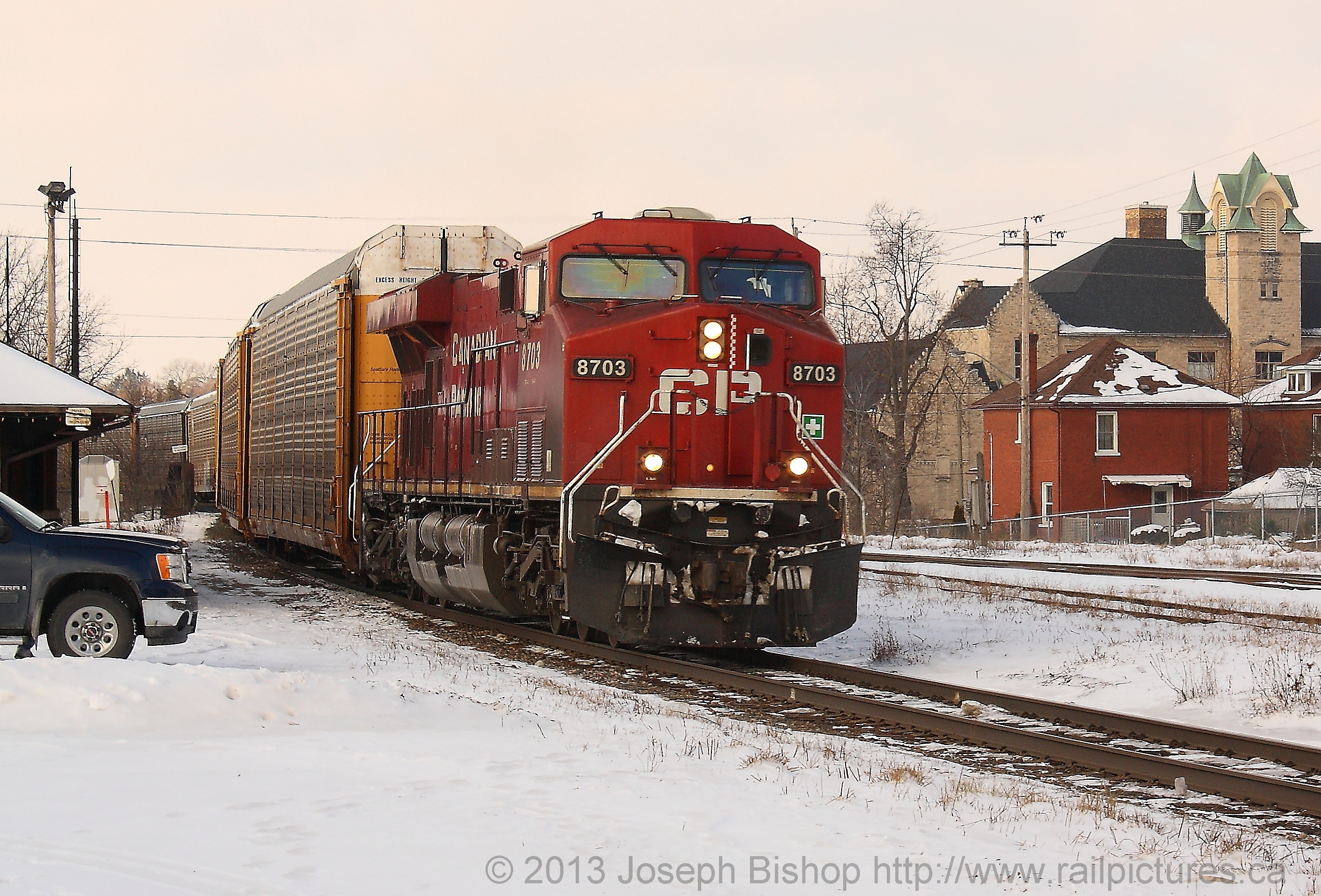 Railpictures.ca - Joseph Bishop Photo: CP 8703 leads train 234 through ...