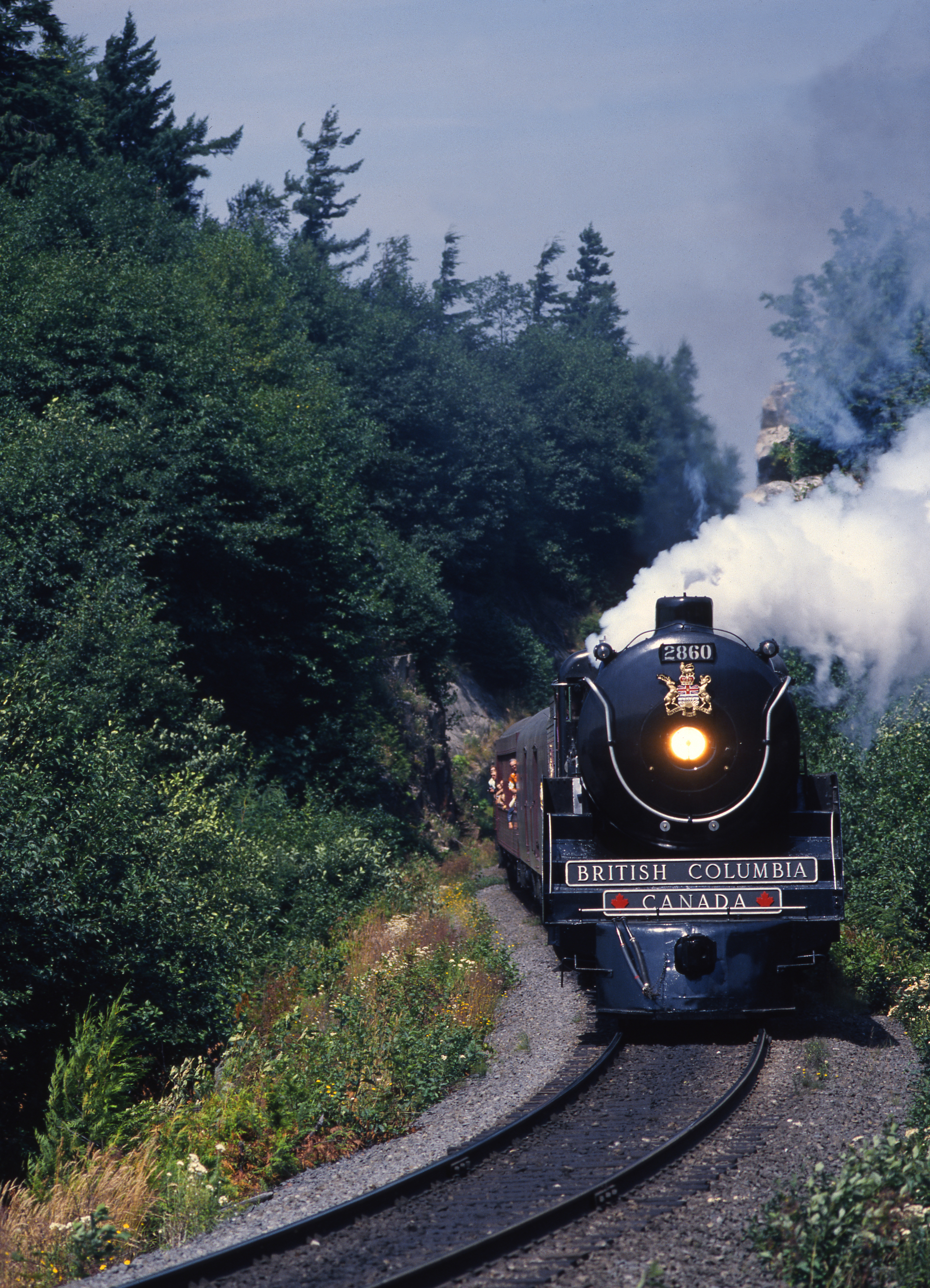 Railpictures.ca - Peter Gloor Photo: The Royal Hudson train leaving ...