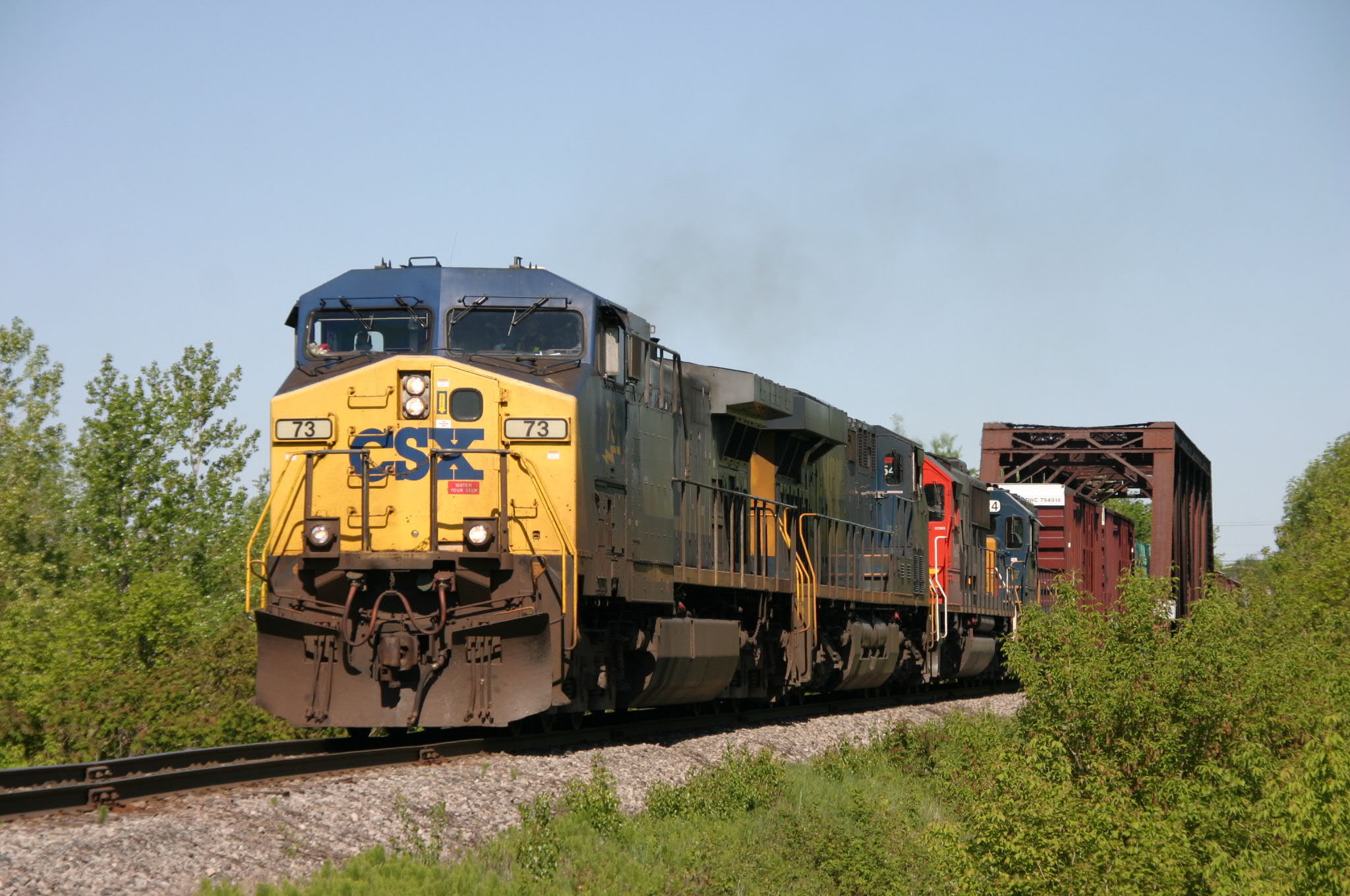 Railpictures.ca - railfan73 Photo: The 327 prepared to arrive at Cecile ...