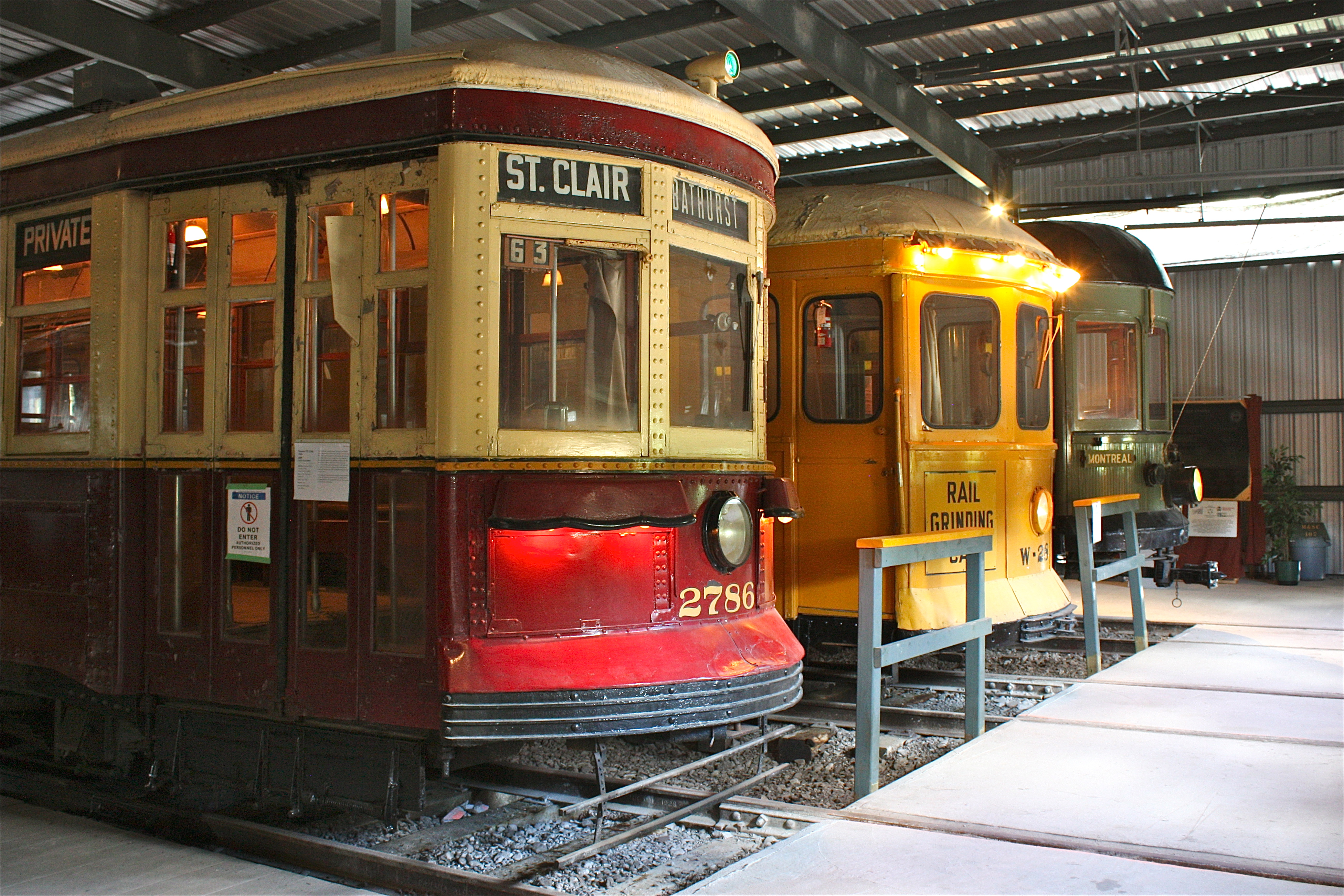 Railpictures.ca - Marcus W. Stevens Photo: Vintage streetcars are seen ...