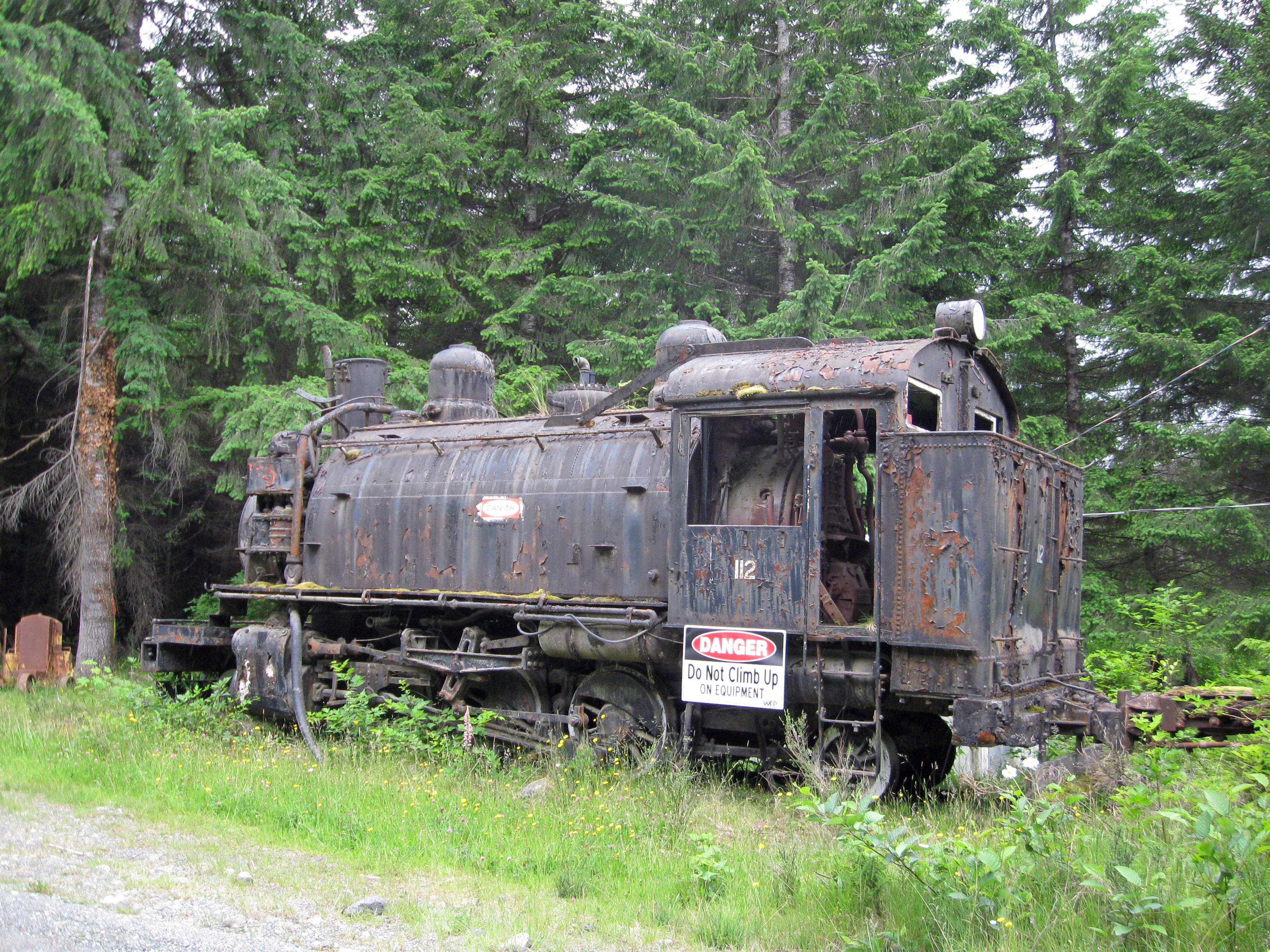 Railpictures.ca - dalewk1 Photo: Old logging locomotive near Telegraph ...