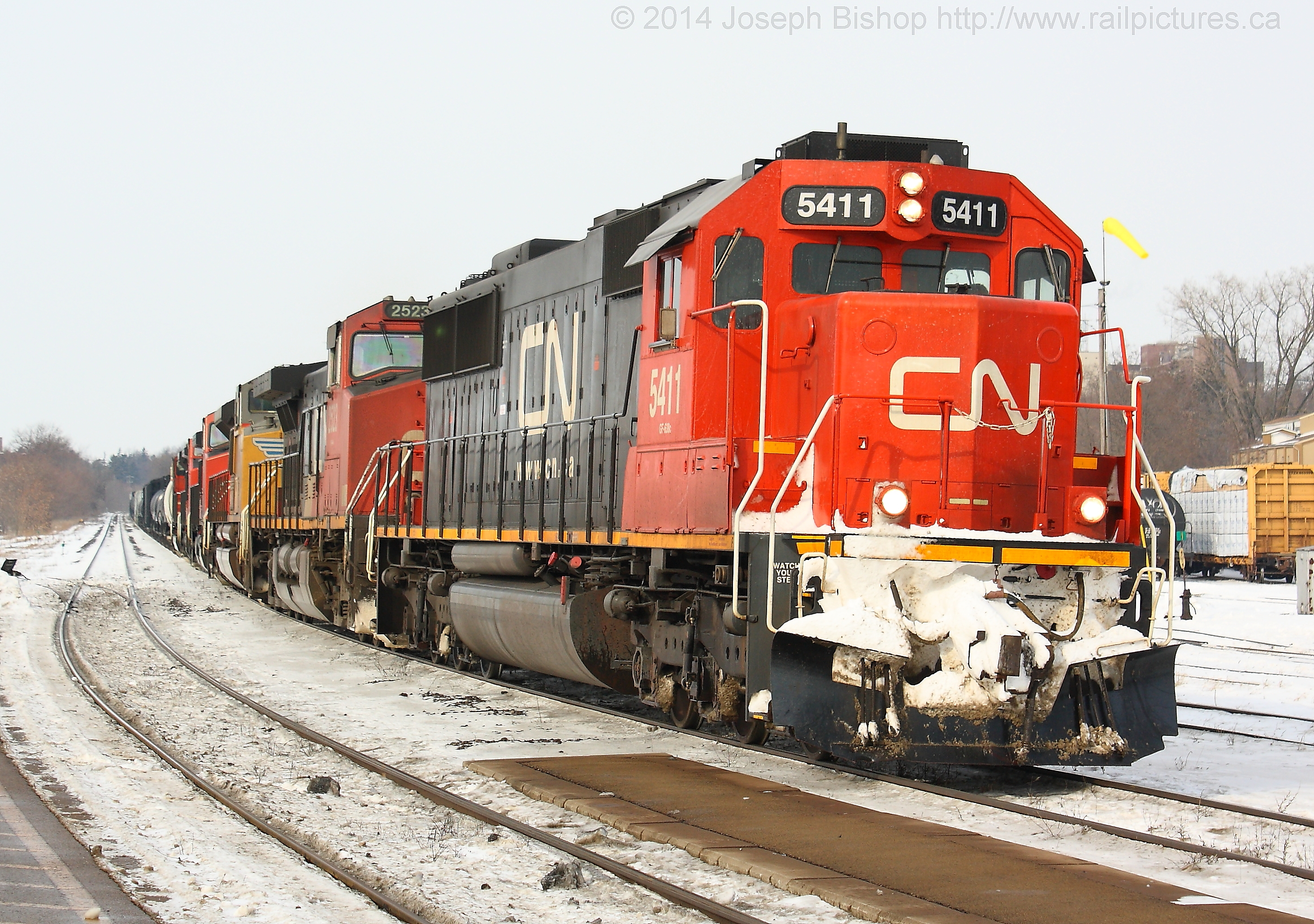 Railpictures.ca - Joseph Bishop Photo: On the last day of January, CN ...