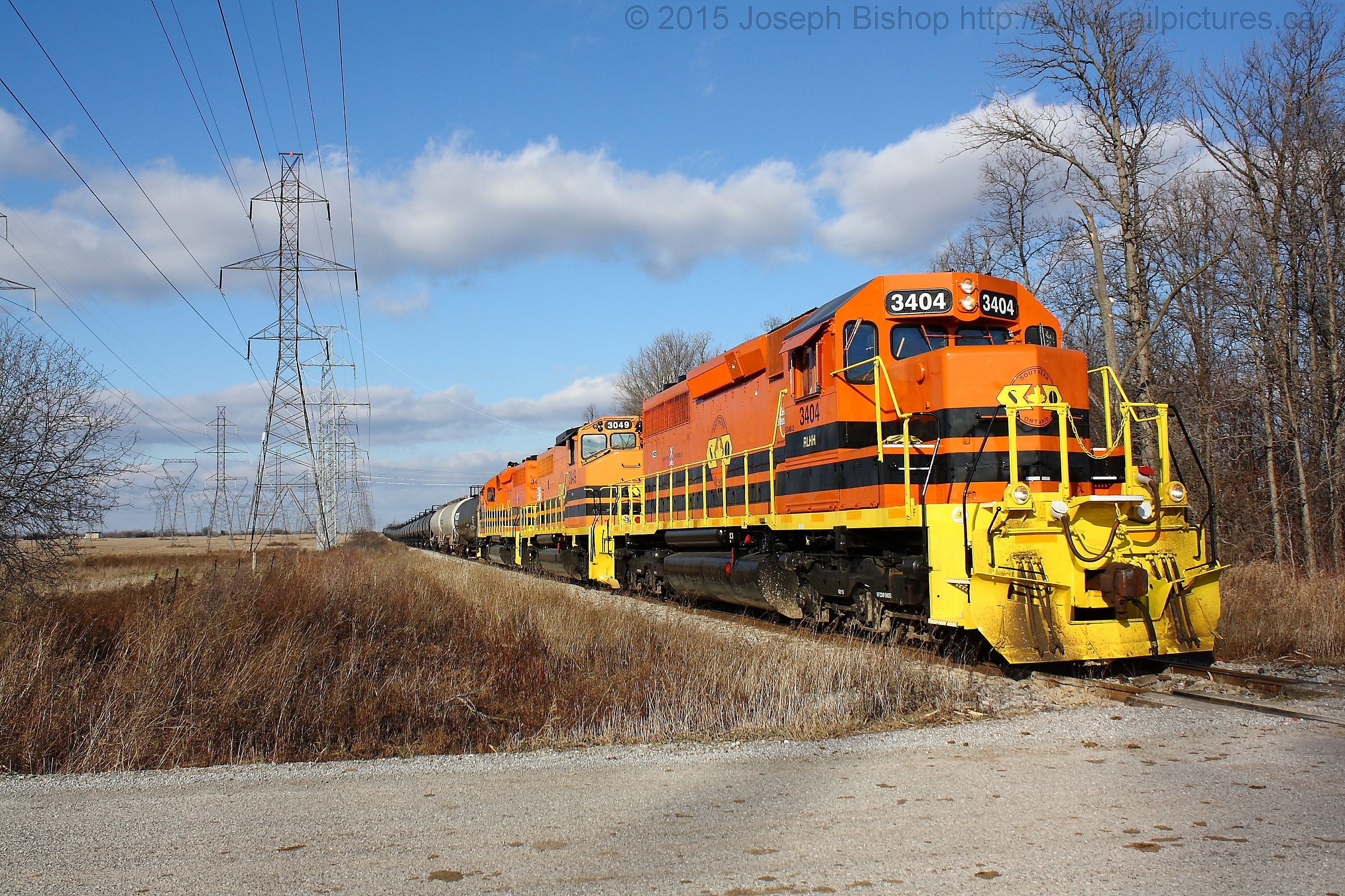 Railpictures.ca - Joseph Bishop Photo: SOR 595 is seen passing ...