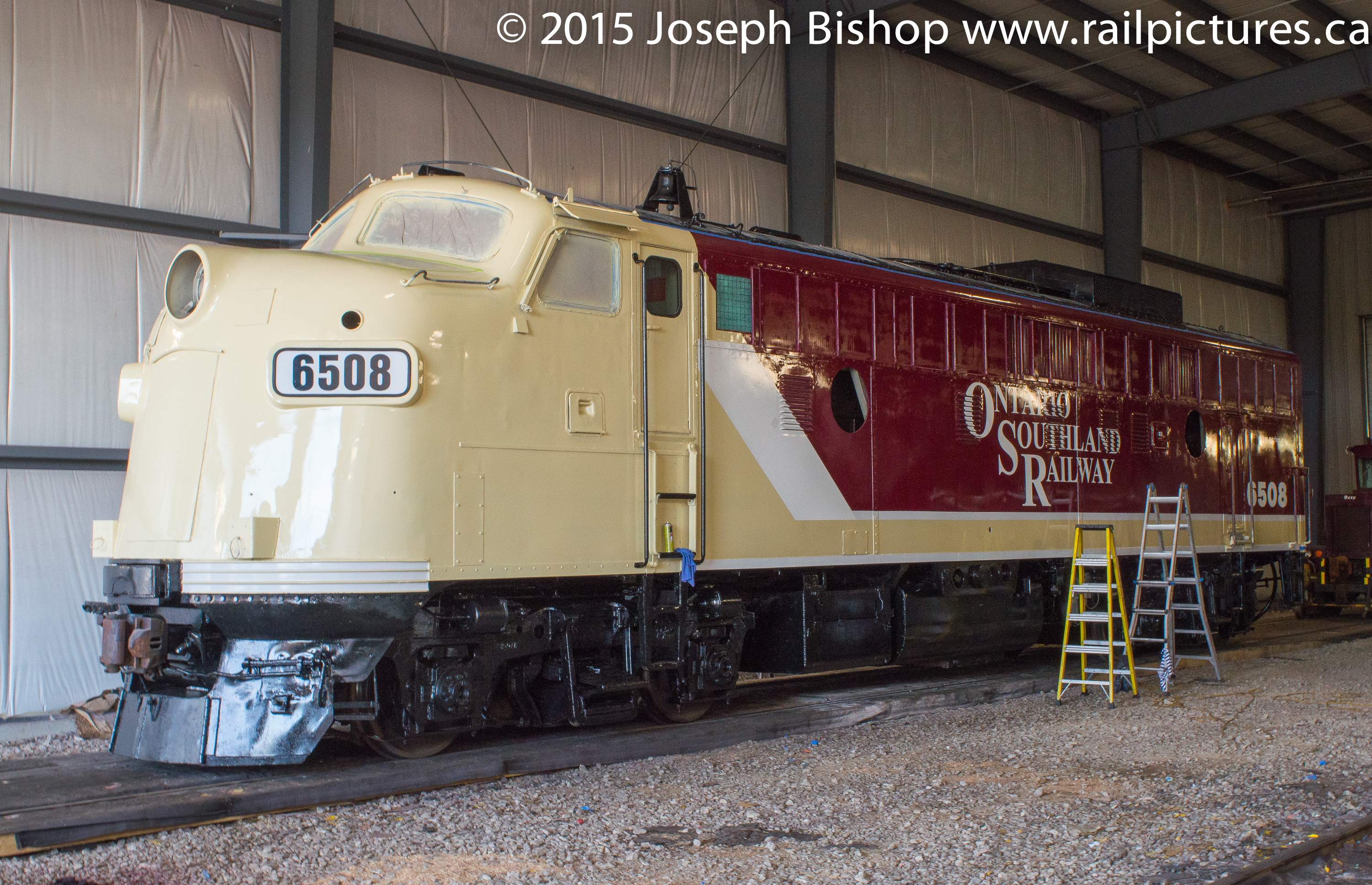 Railpictures.ca - Joseph Bishop Photo: OSR 6508 sits in the shop at ...