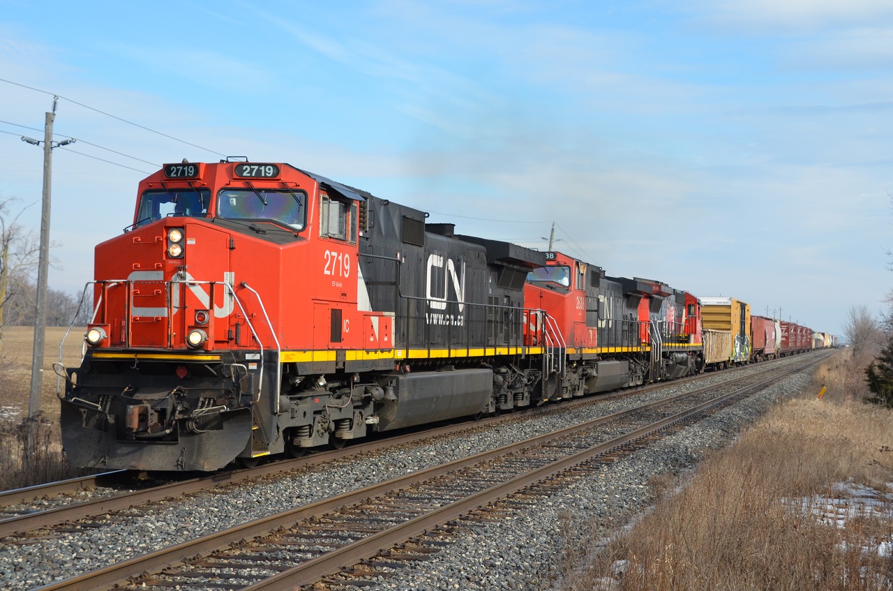 Railpictures.ca - AJS Photo: A rather early CN A435 heads West past ...