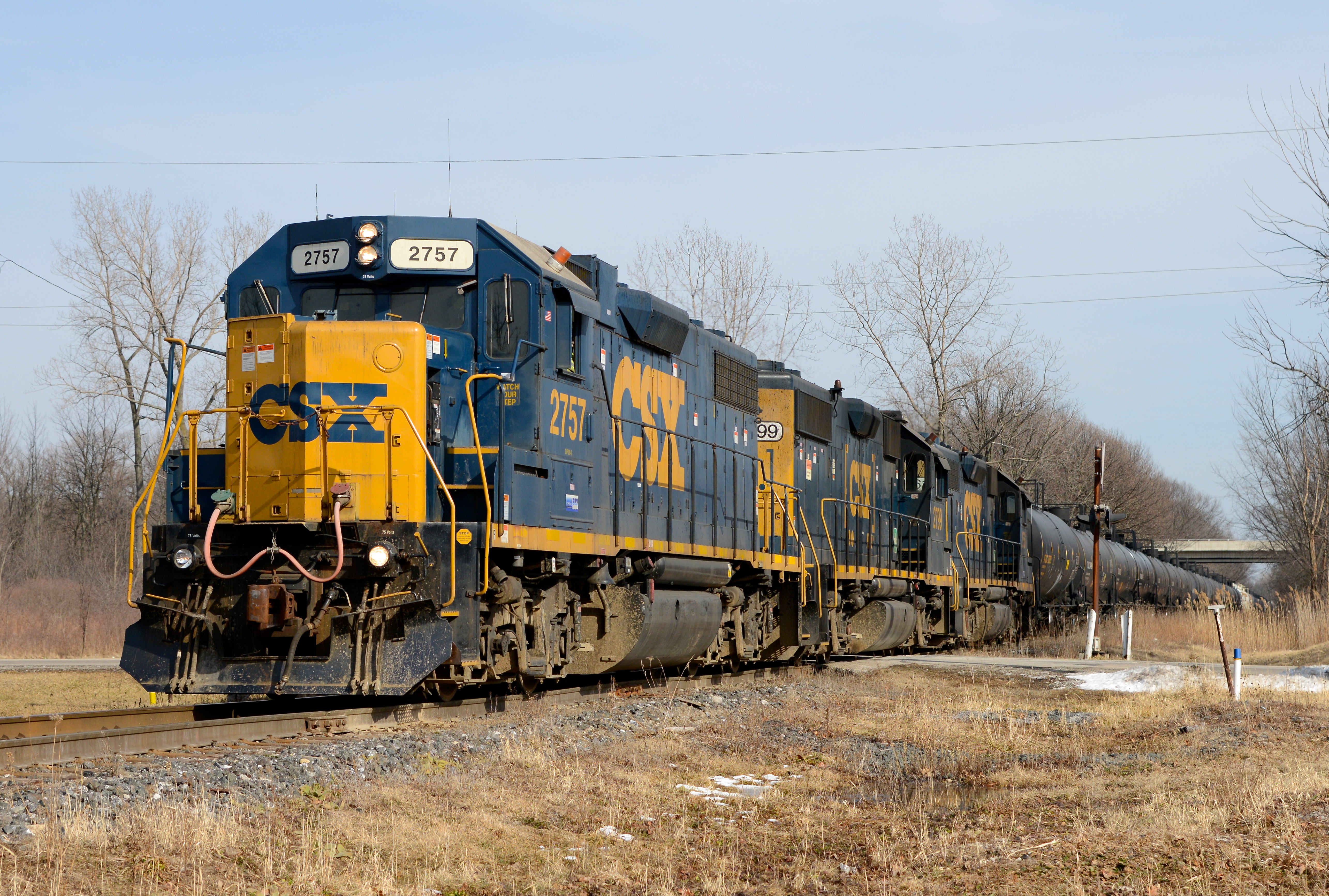 Railpictures.ca - Marc Dease Photo: The daily CSX train with a three ...