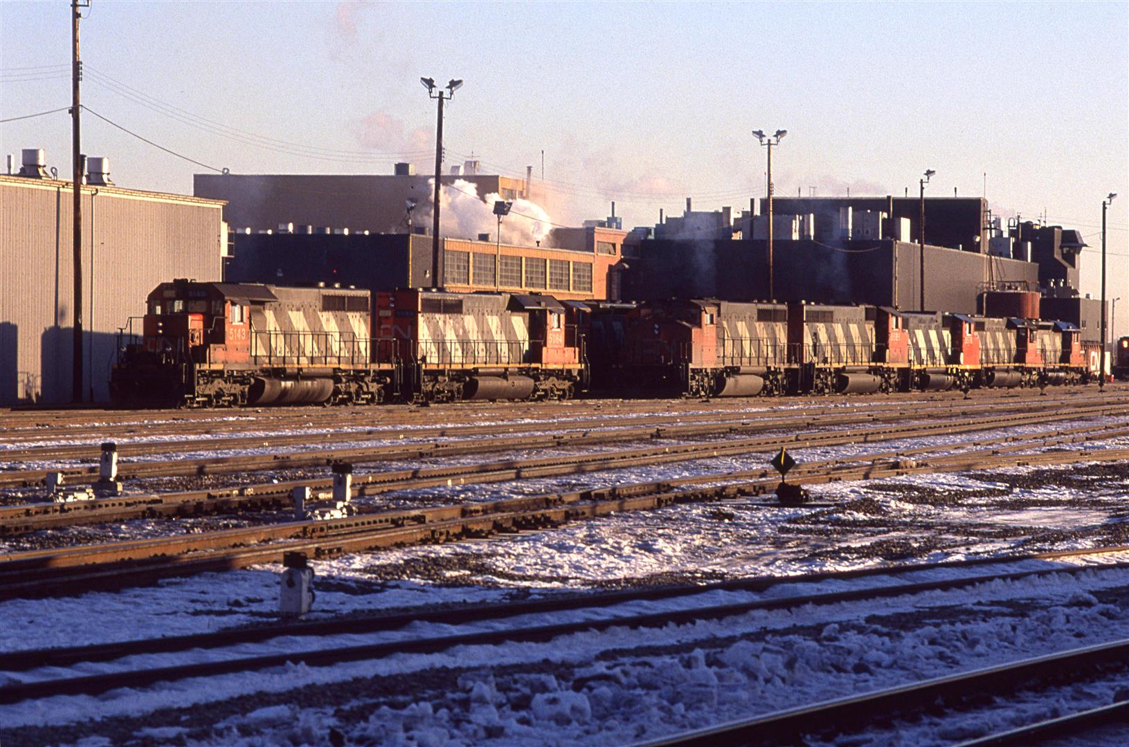 Railpictures.ca - Steve Young Photo: Calder Shops, a few days before ...