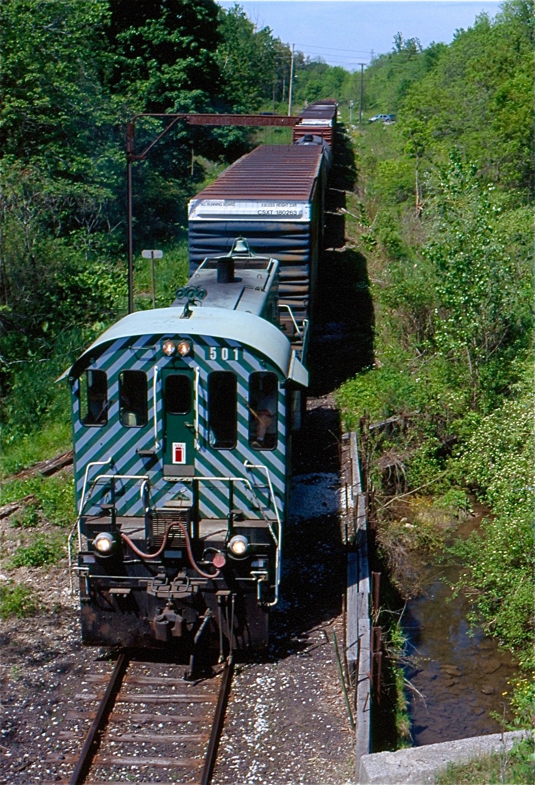 Railpictures.ca - Marcus W Stevens Photo: While OSR S-13 #502 started ...
