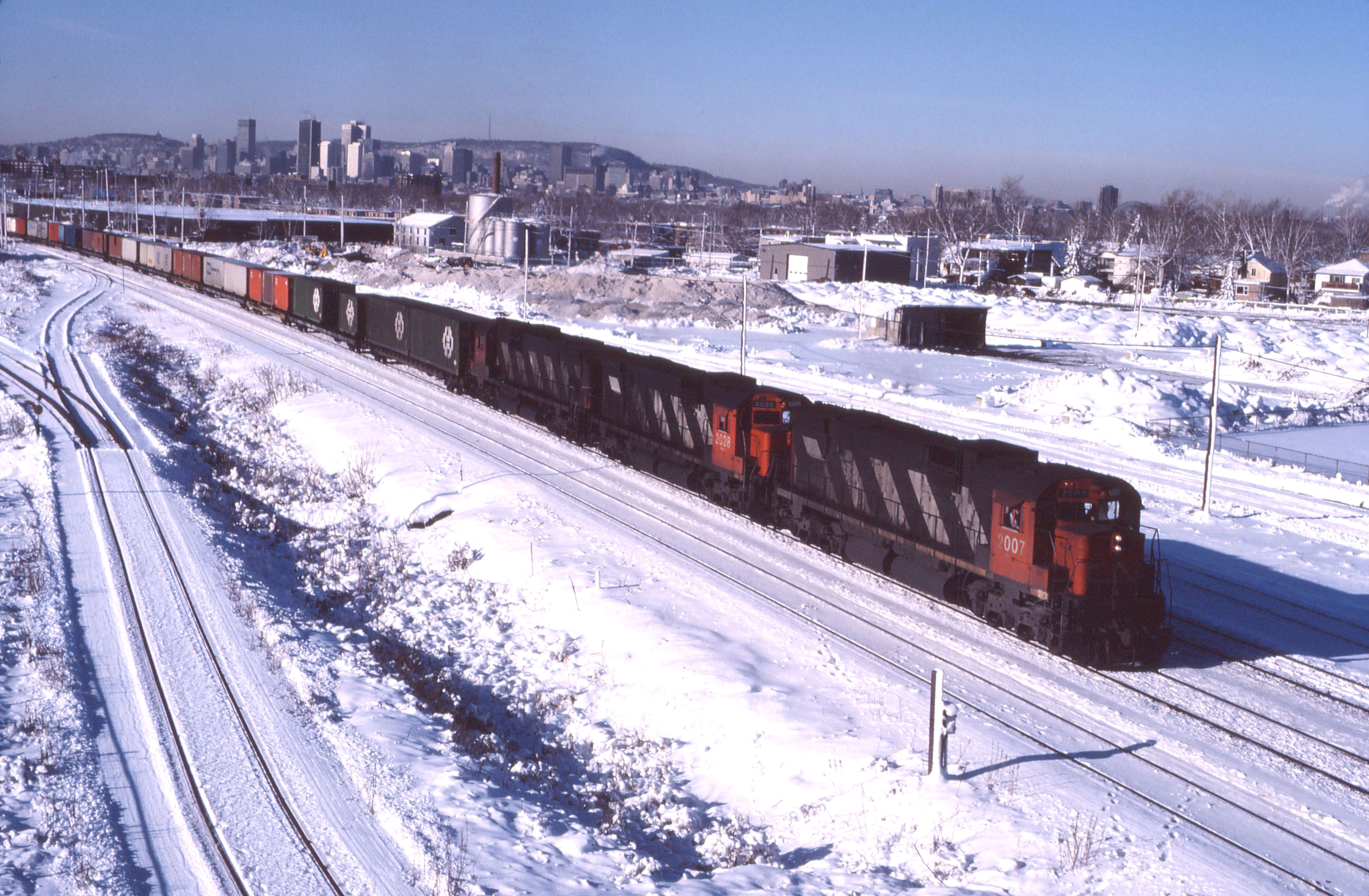 Railpictures.ca - John Eull Photo: “Three C630M units and container ...