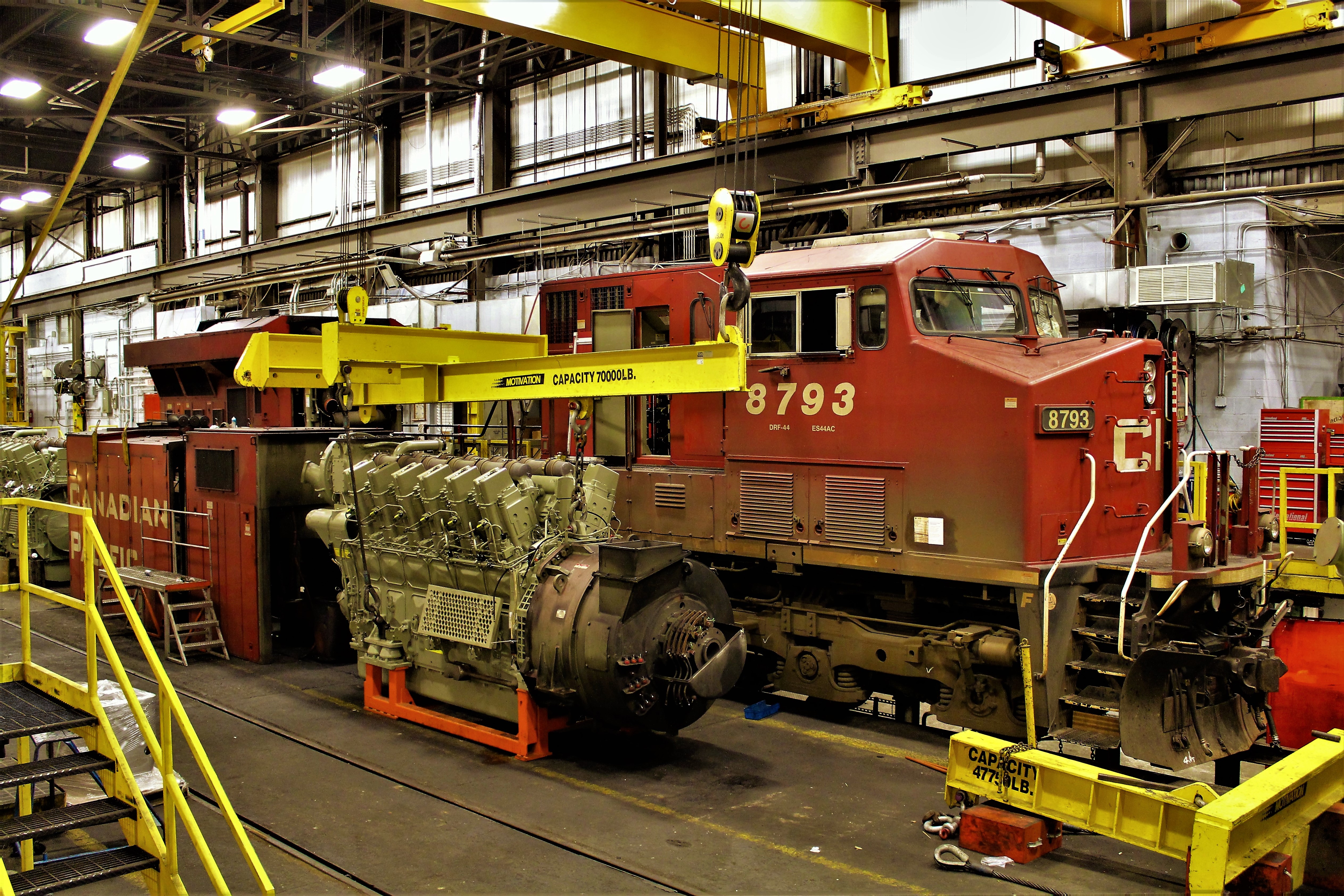 Railpictures.ca - Paul Santos Photo: 8793 a GE ES44AC is in for an ...