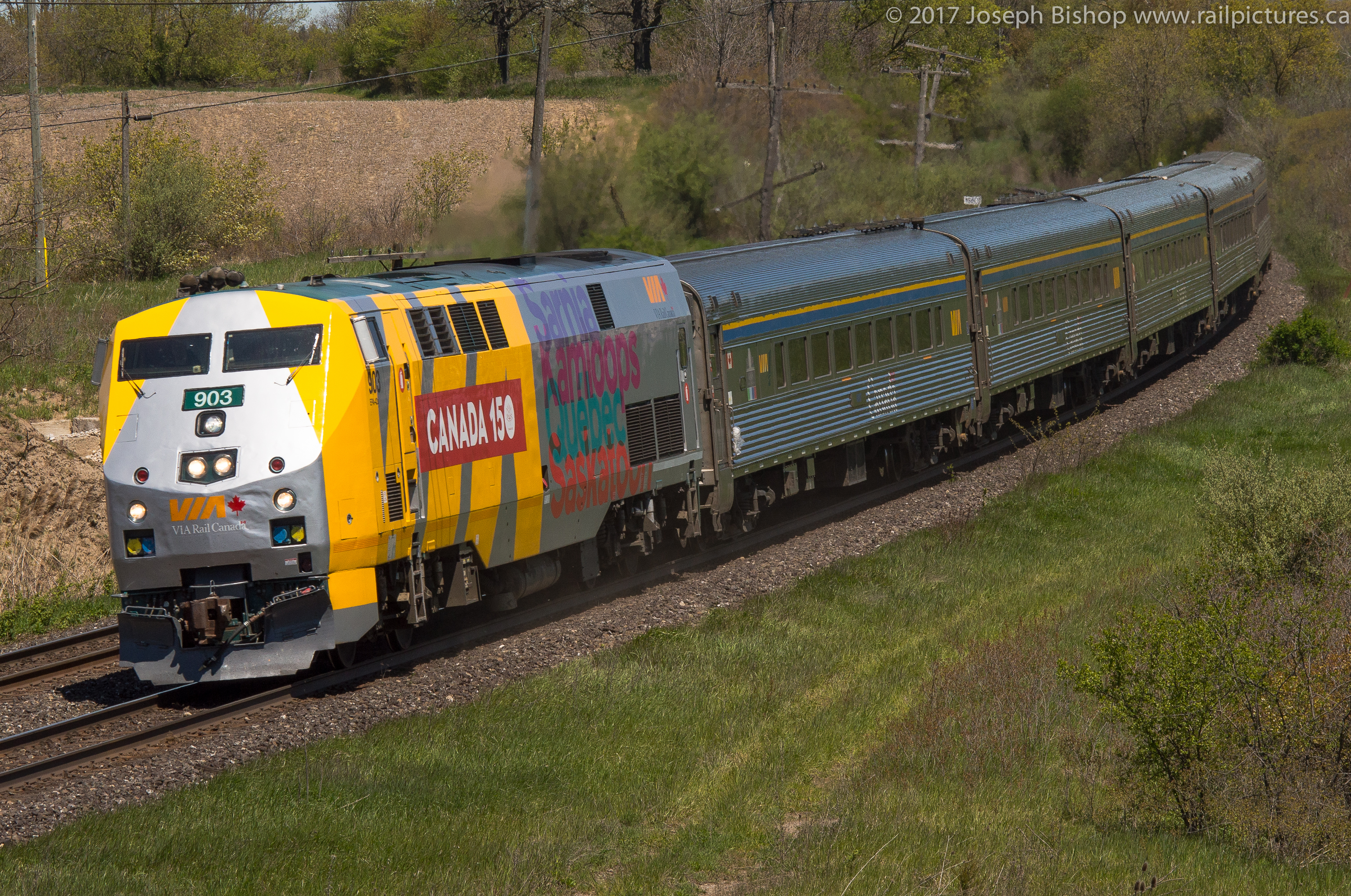 Railpictures.ca - Joseph Bishop Photo: The latest to be wrapped P42 is ...