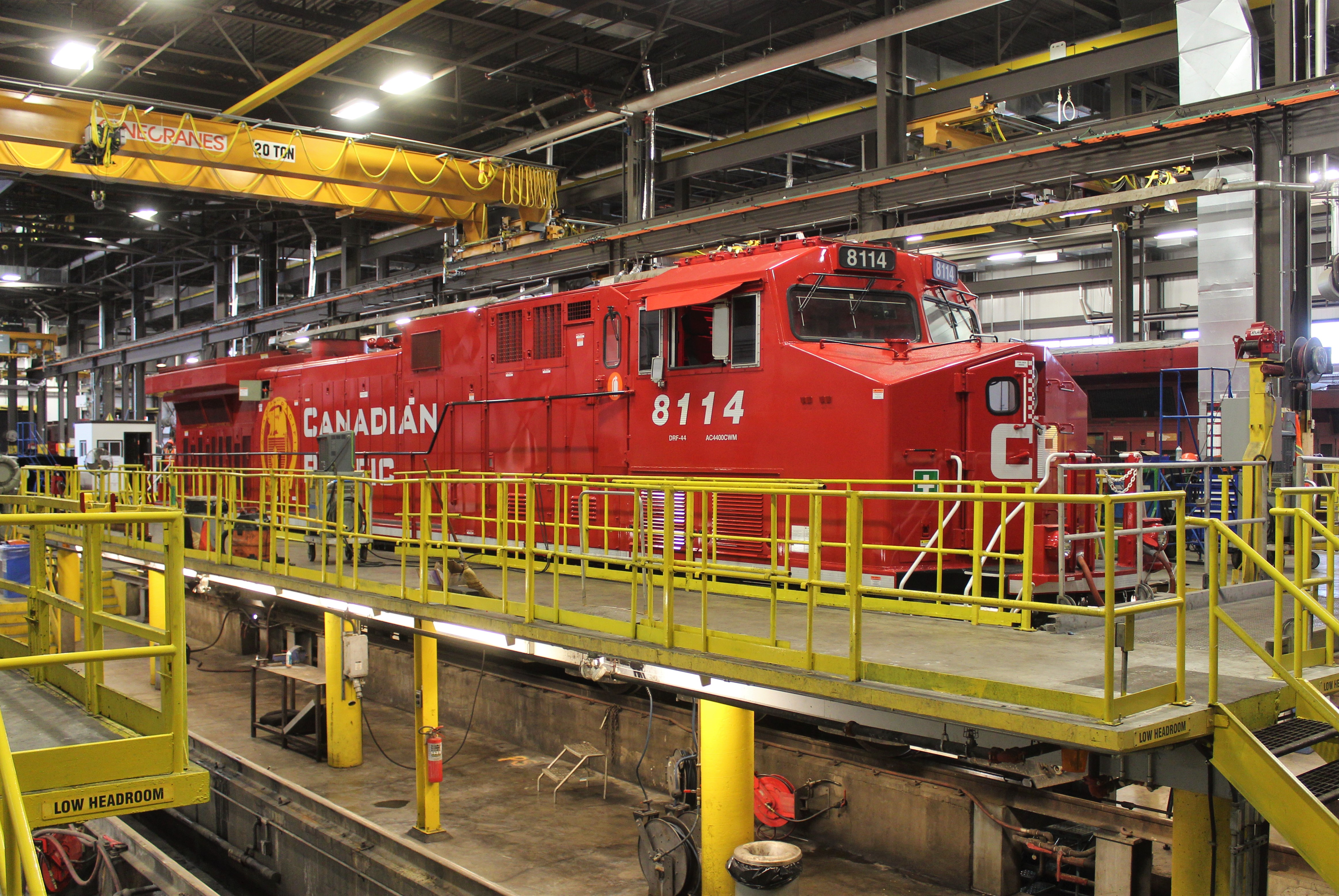 Railpictures.ca - Paul Santos Photo: Former CP AC4400 9596 in the shop ...