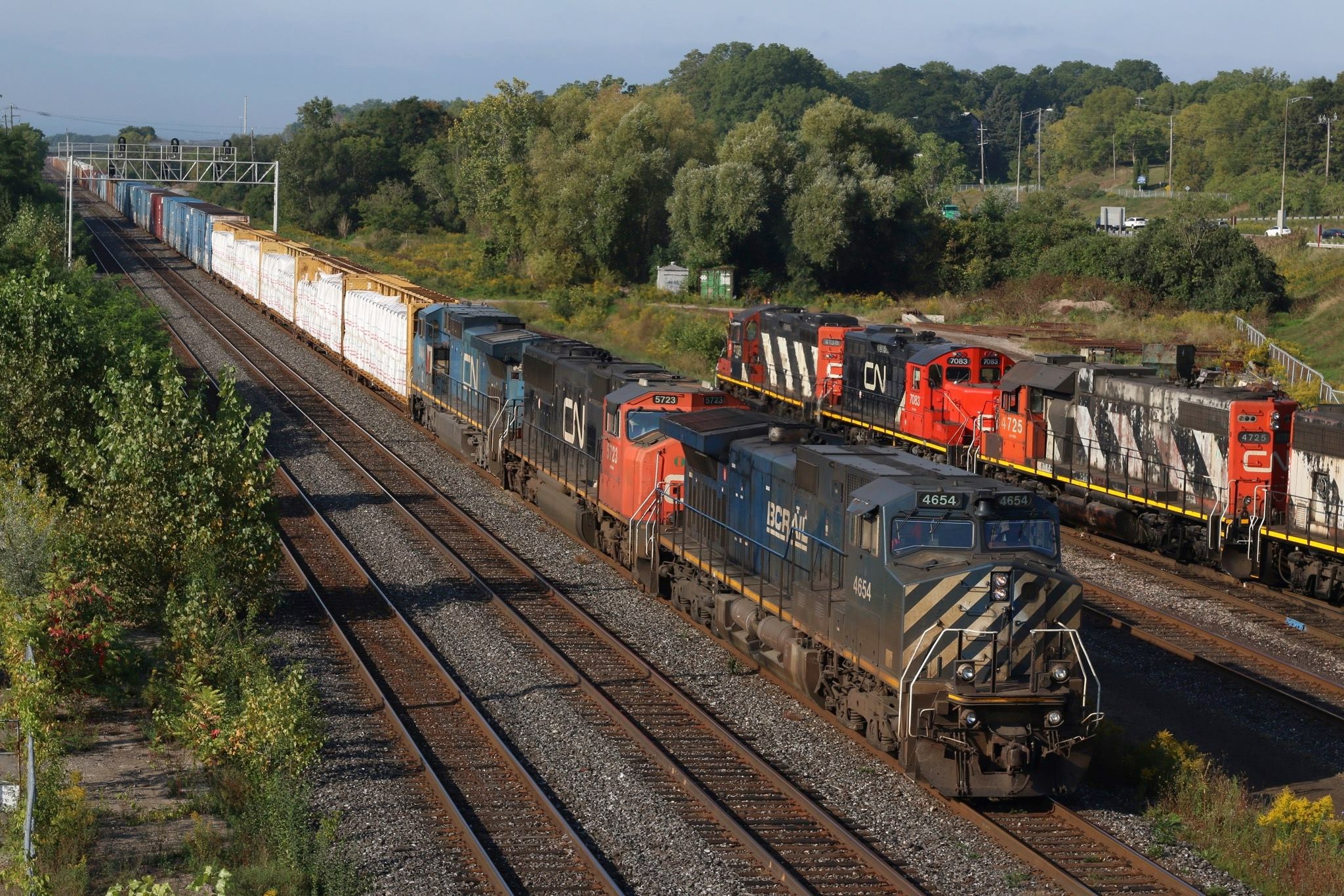 Railpictures.ca - Marcus W Stevens Photo: When I framed up this shot ...
