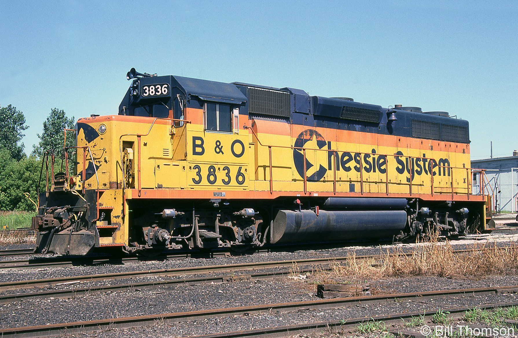 Railpictures.ca - Bill Thomson Photo: B&O GP38 3836 is pictured outside ...