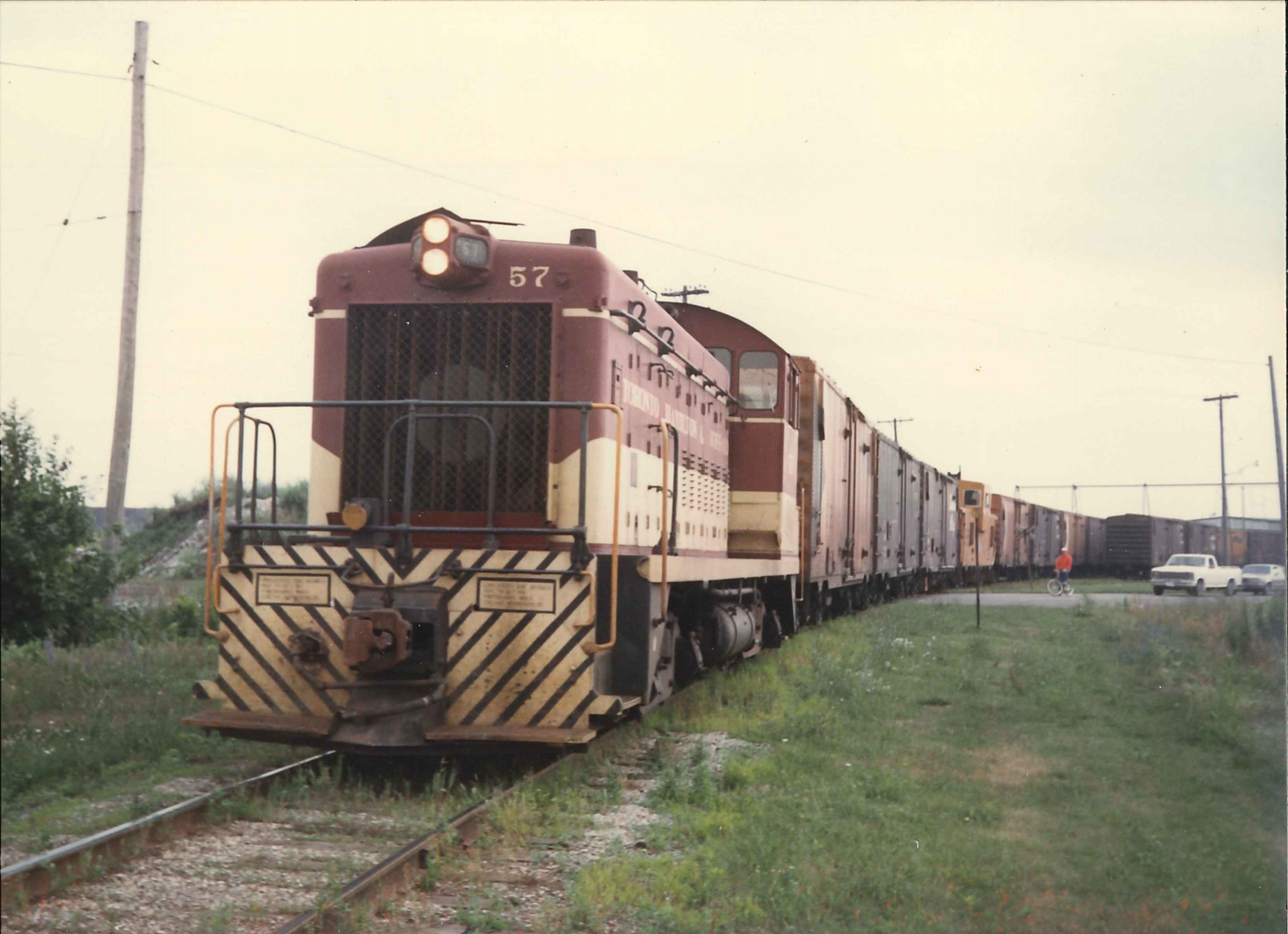 Railpictures.ca - Michael Klauck Photo: TH&B locomotive #57 is on ...