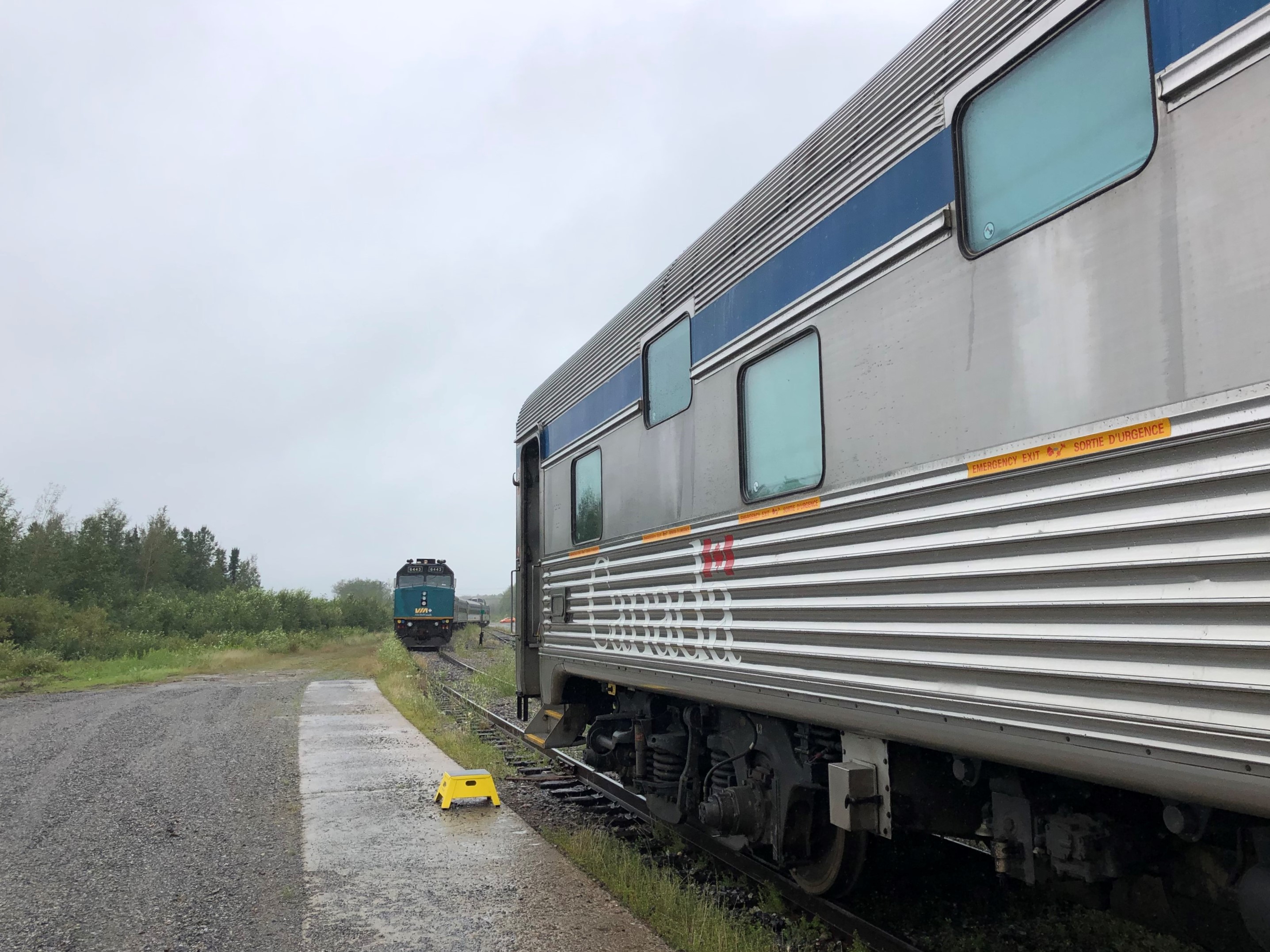 Railpictures.ca - Paul O'Shell Photo: It’s pouring rain in Thompson, MB ...