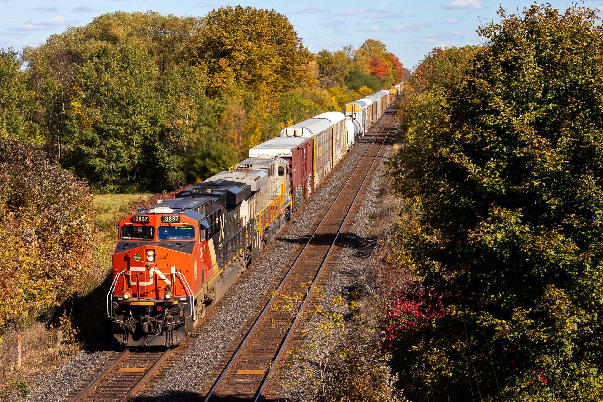 Railpictures.ca - Isaac Bryson Photo: CN 301 hustles down the Dundas ...