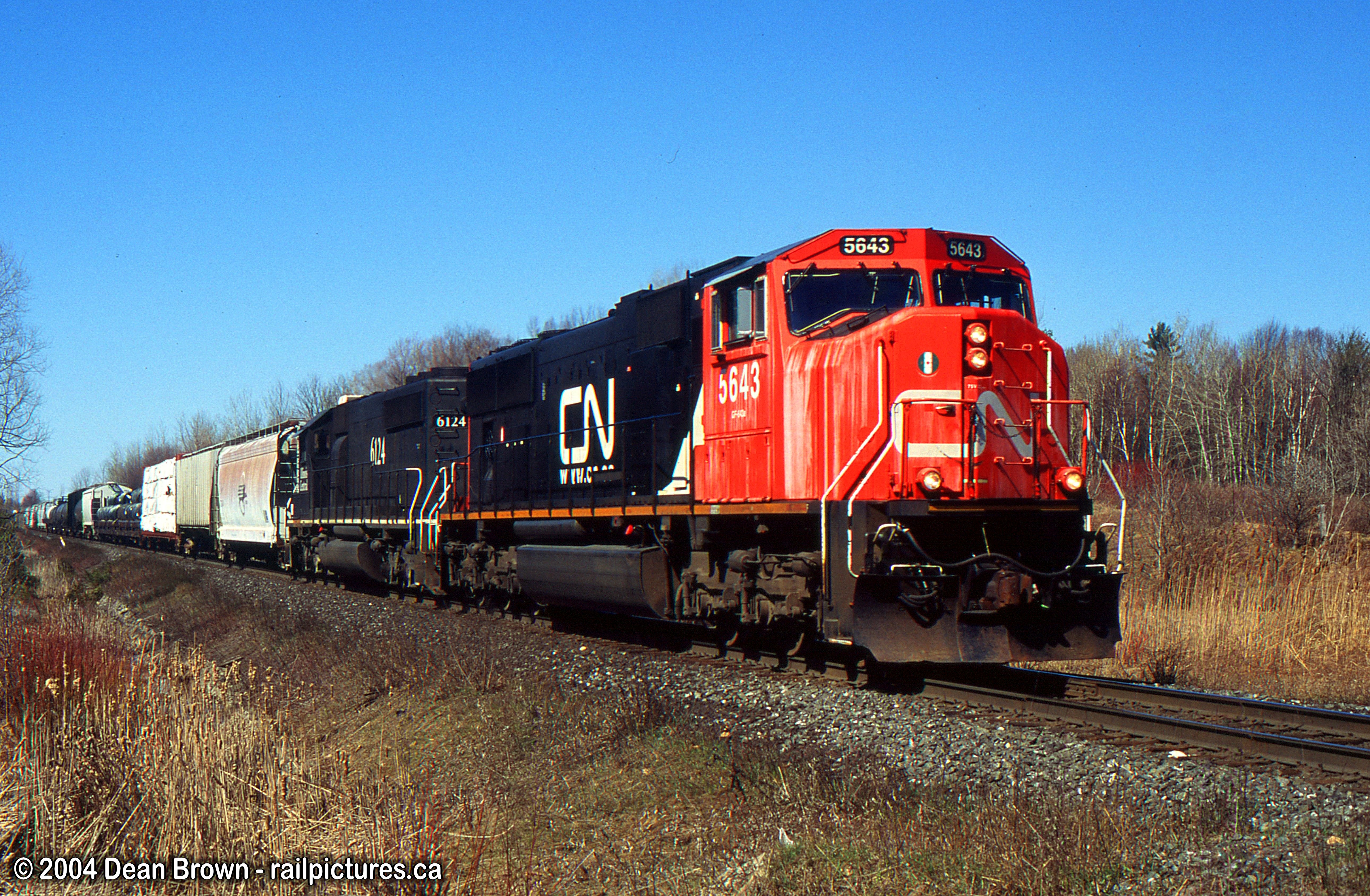 Railpictures.ca - Dean Brown Photo: CN is Westbound with CN 5643 and IC ...