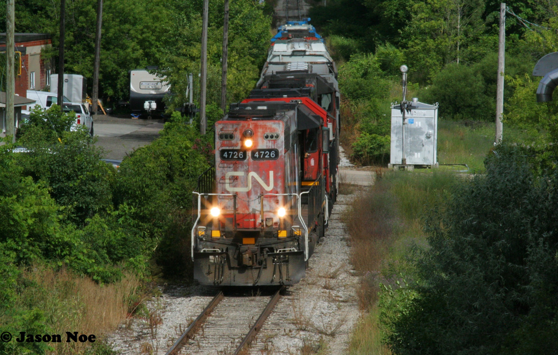 Railpictures.ca - Jason Noe Photo: With more units than cars, CN L540 ...