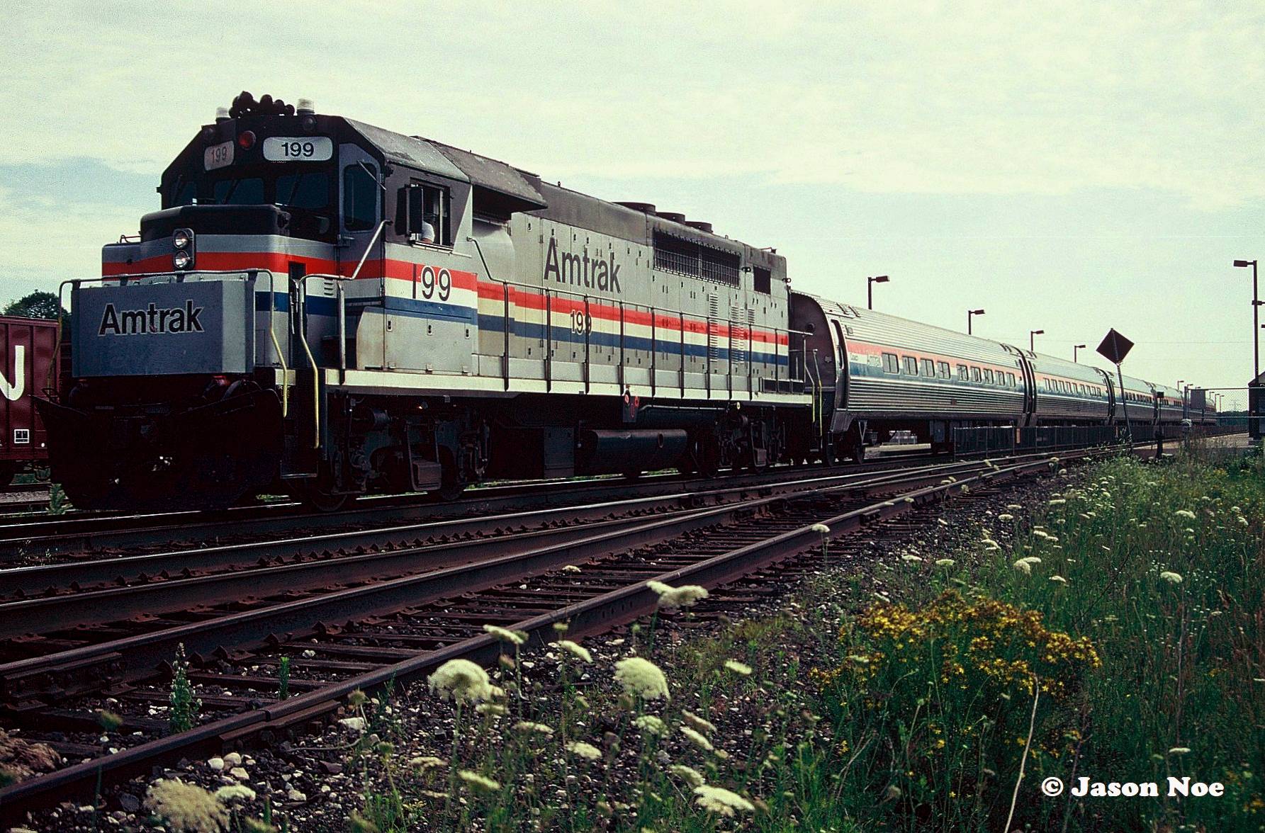 Railpictures.ca - Jason Noe Photo: Amtrak GP40TC 199 is pictured during ...