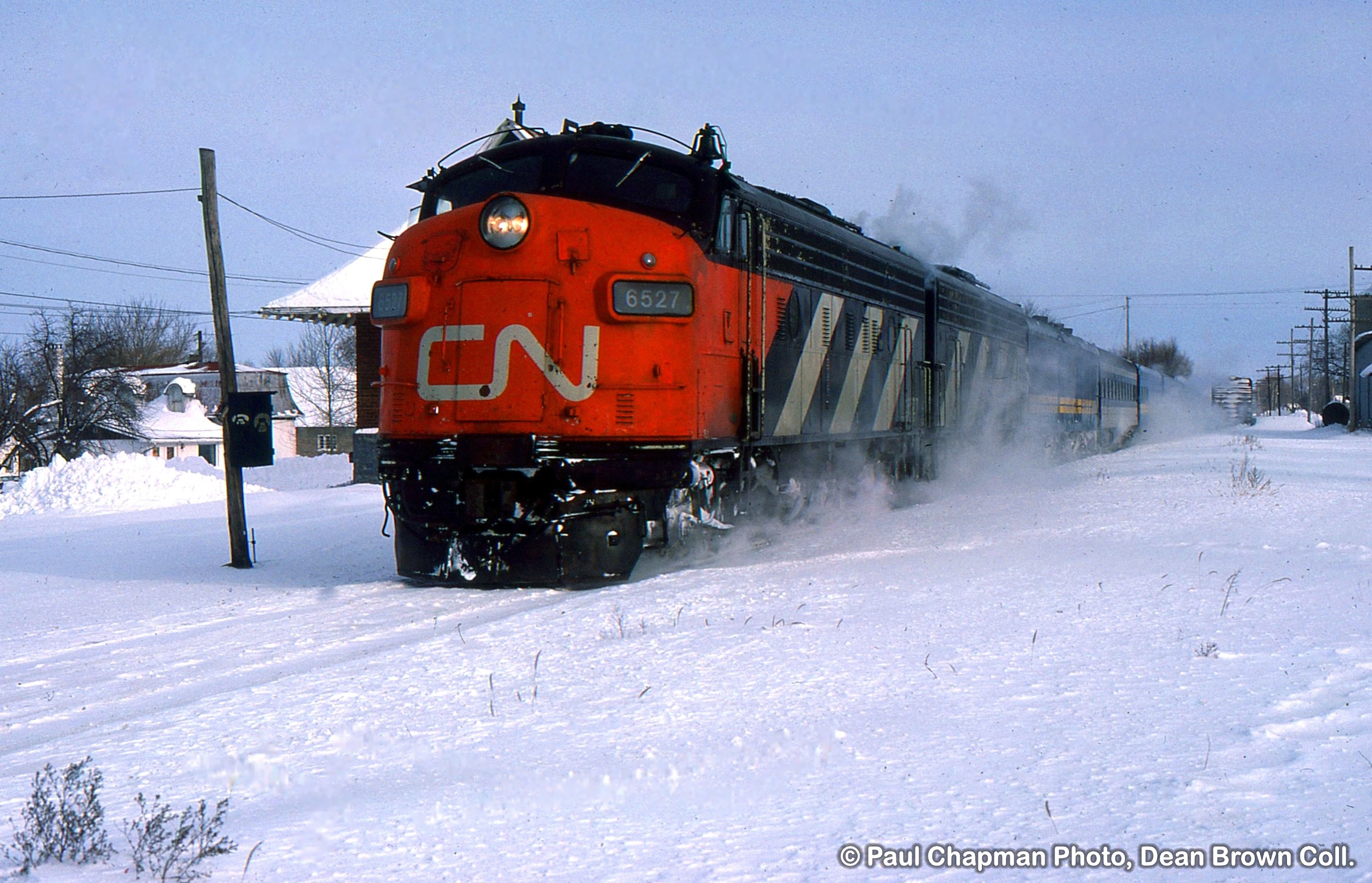 Railpictures.ca - Paul Chapman Photo, Dean Brown Coll. Photo: CN FP9A ...