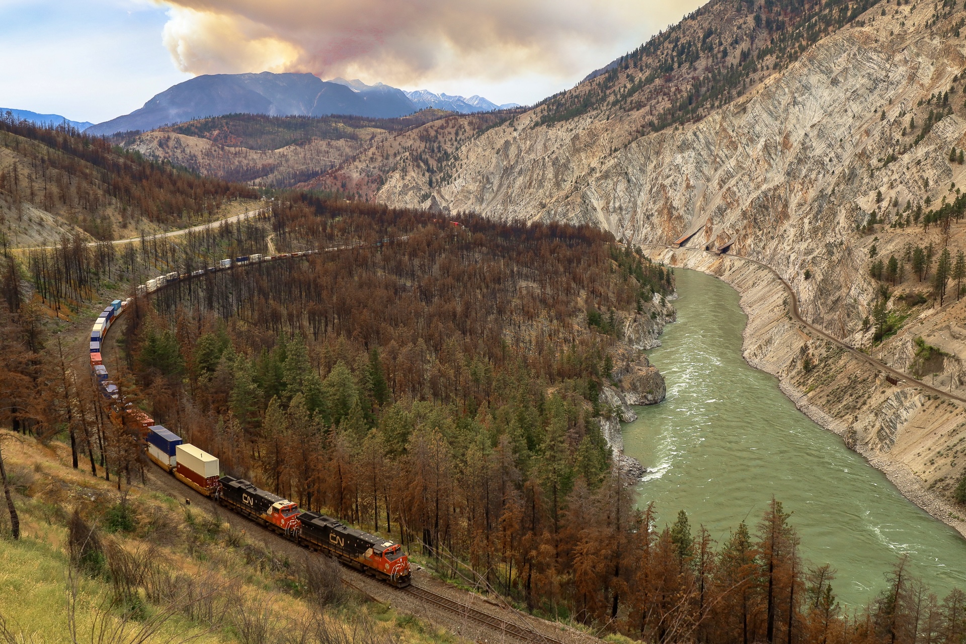 Railpictures.ca - Rob Eull Photo: The Lytton area was devastated by a ...