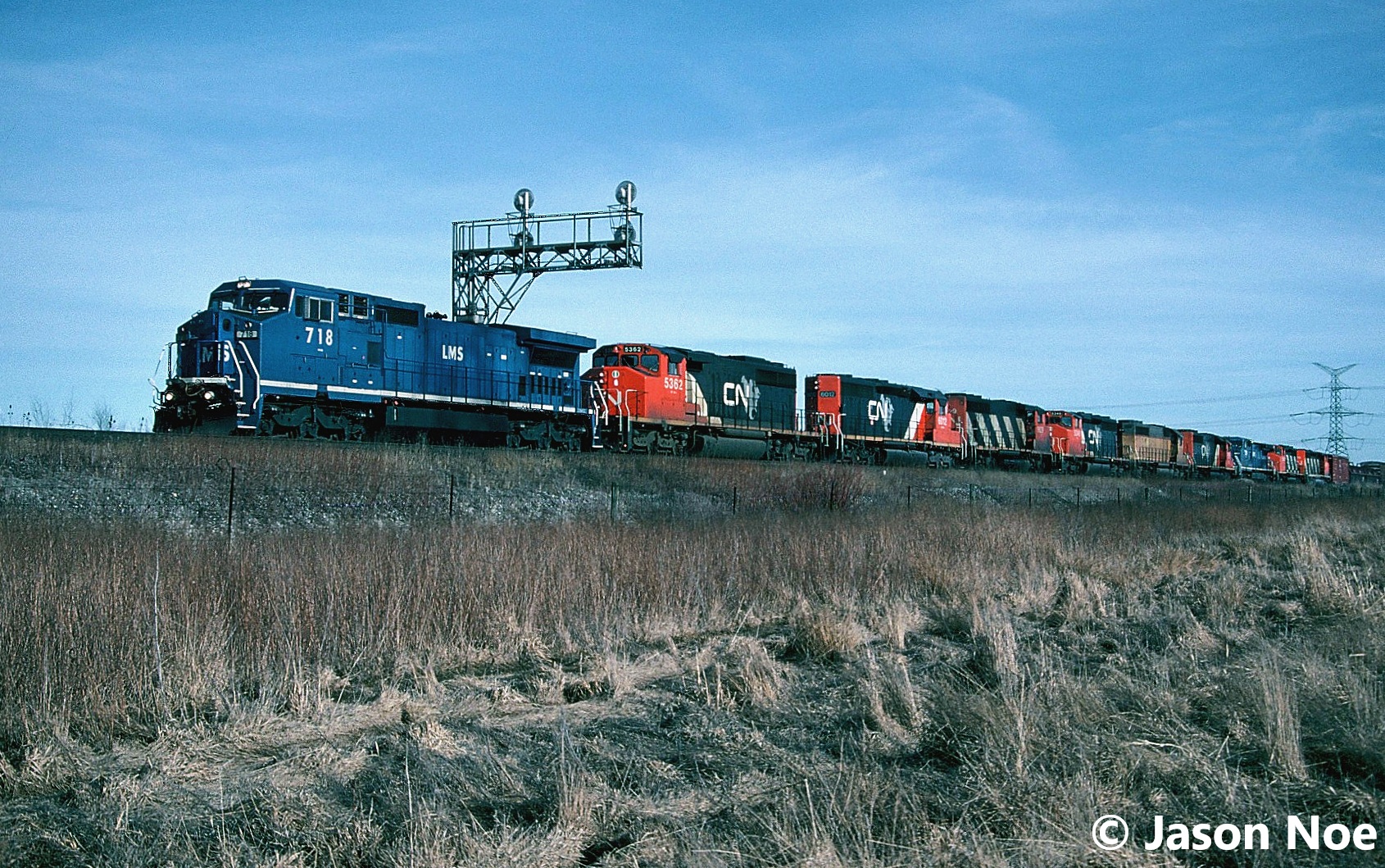 Railpictures.ca - Jason Noe Photo: So, the story goes on March 19, 1995 ...