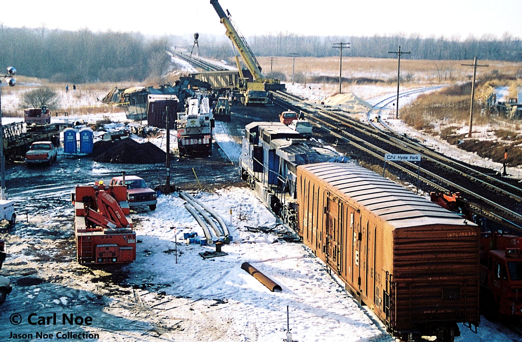 Railpictures.ca - Carl Noe (Collection of Jason Noe) Photo: The remains ...