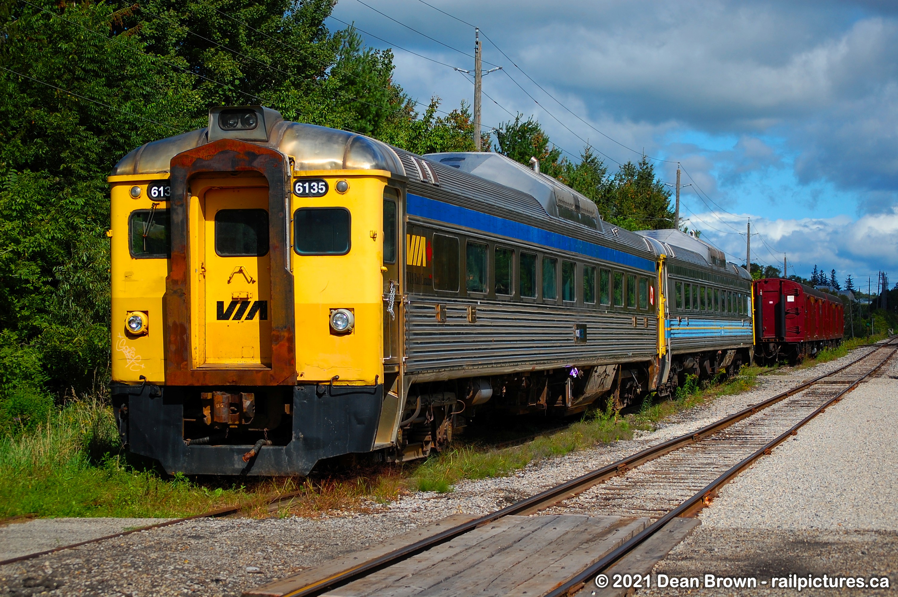 Railpictures.ca - Dean Brown Photo: Ex VIA RDC1 6135 now on the WCR in ...