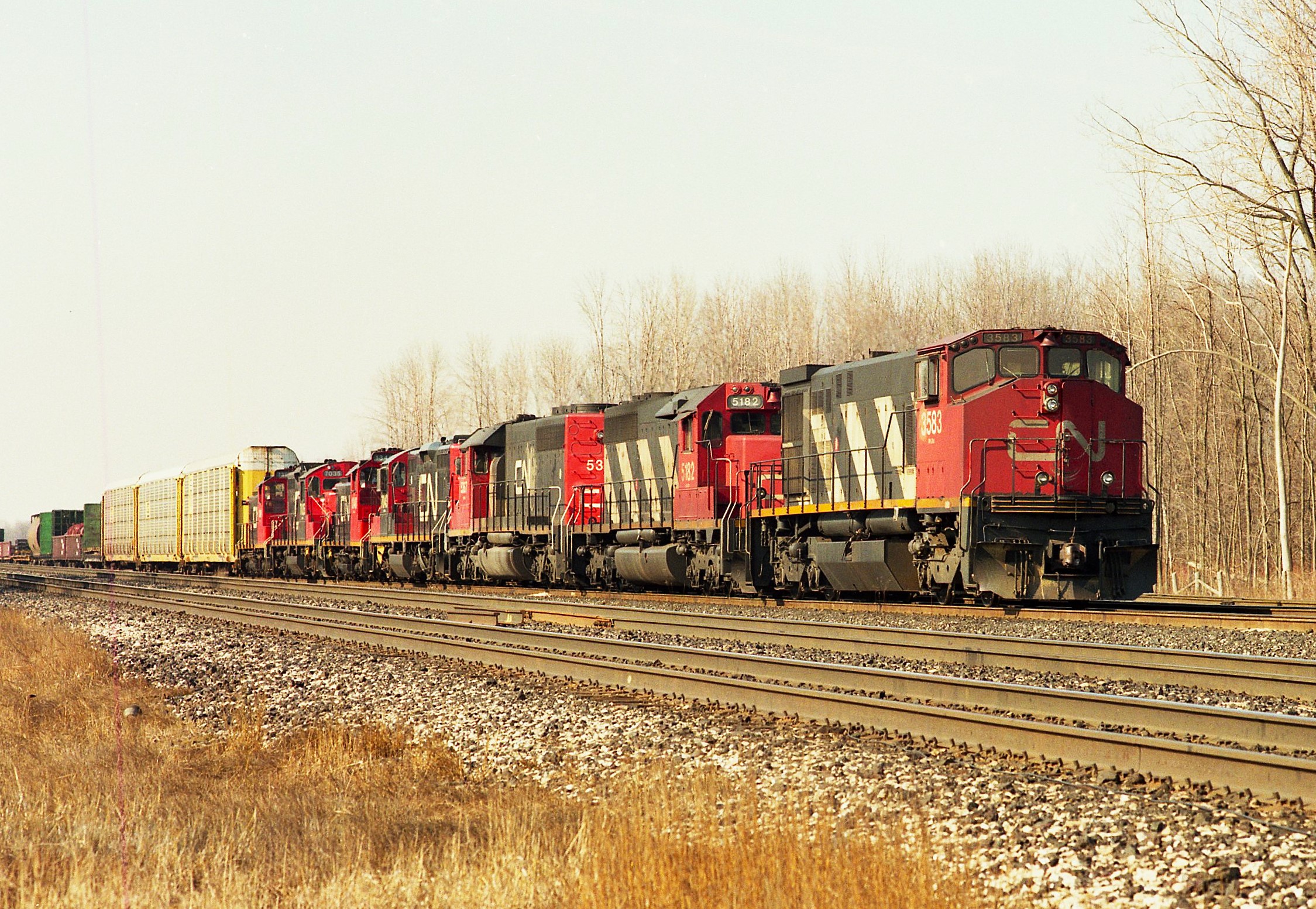Railpictures.ca - A.W.Mooney Photo: Quite the collection of locomotives ...